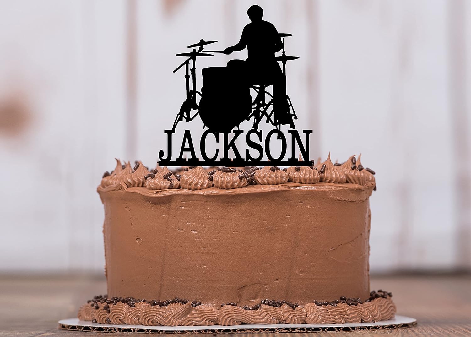 Amazon.com: Male Drummer Cake Topper, Music, Rock Band, Percussion ...