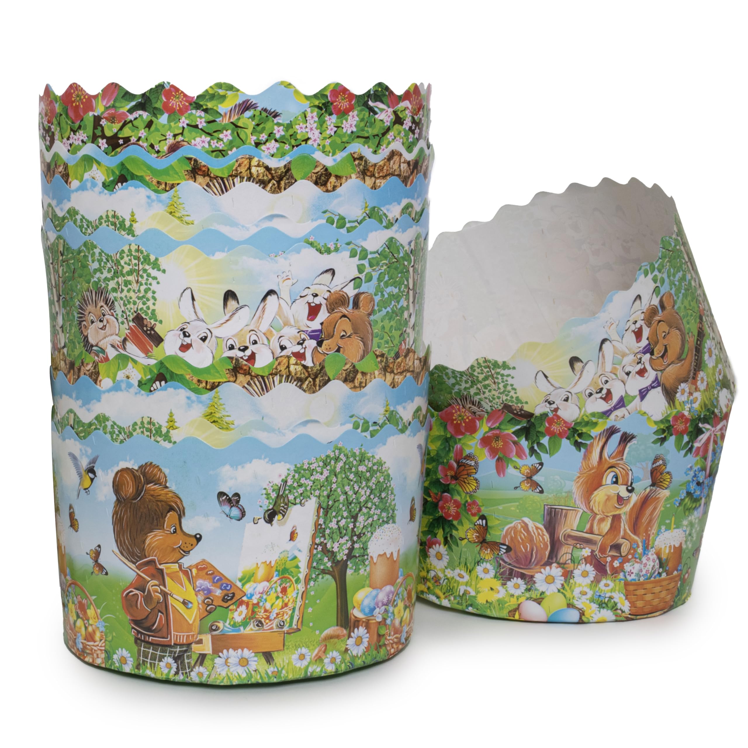 Amazon.com: 15oz Large Panettone Paper Mold Murals Funny - 12pcs, H 3. ...