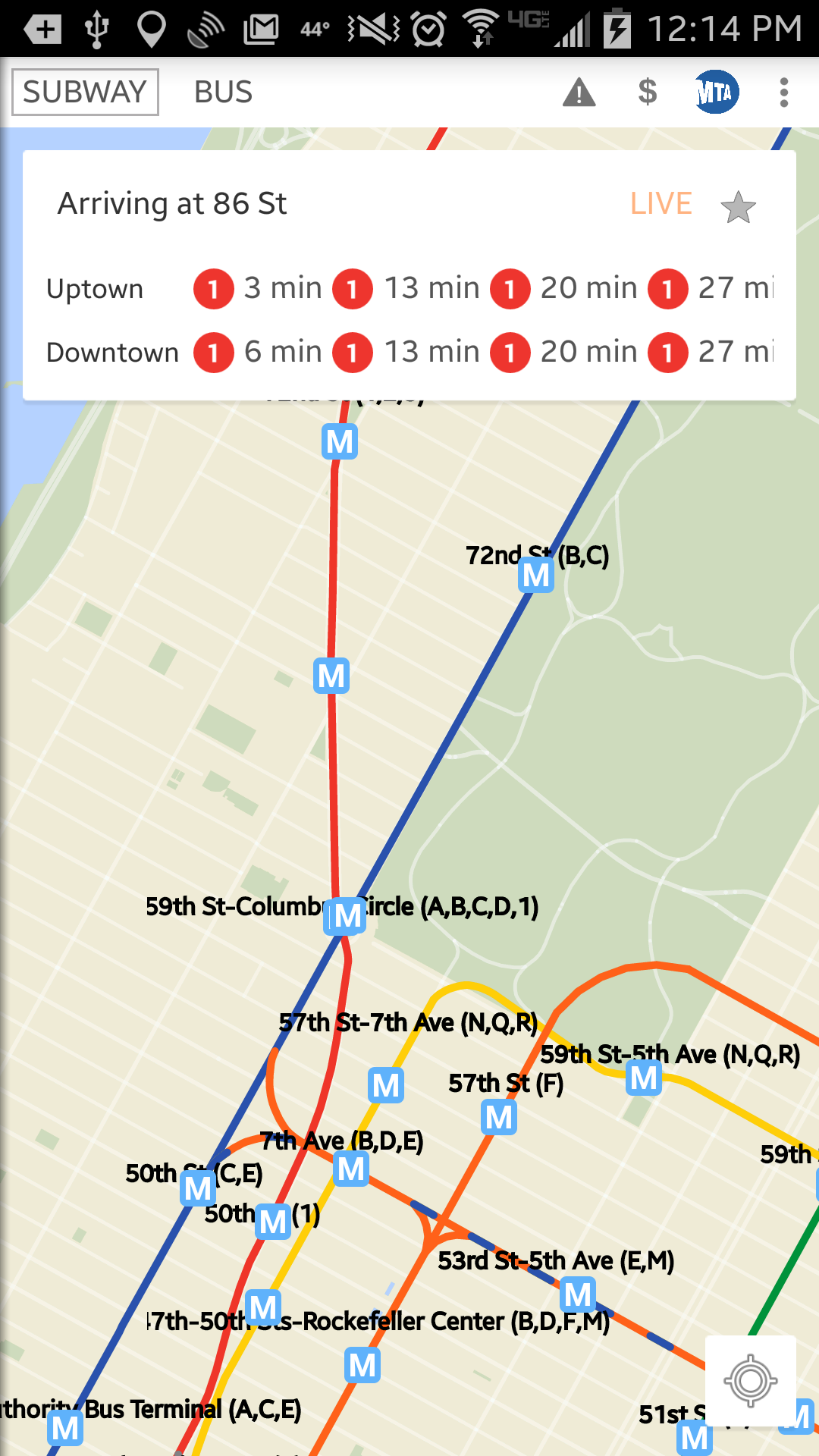 NYC Bus & Subway Live - App on Amazon Appstore