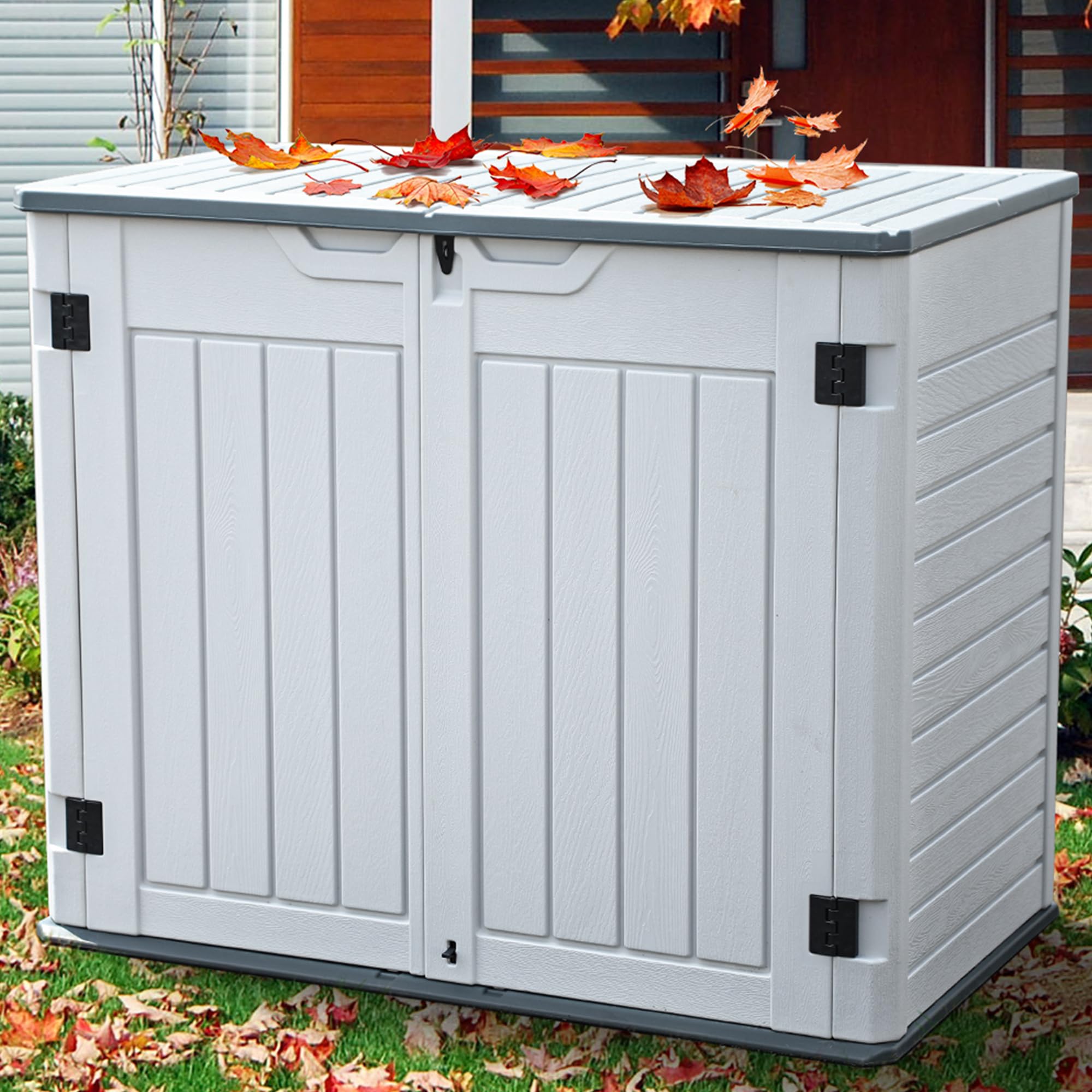 Amazon.com : YITAHOME 35 Cu Ft Horizontal Weatherproof Storage Shed ...