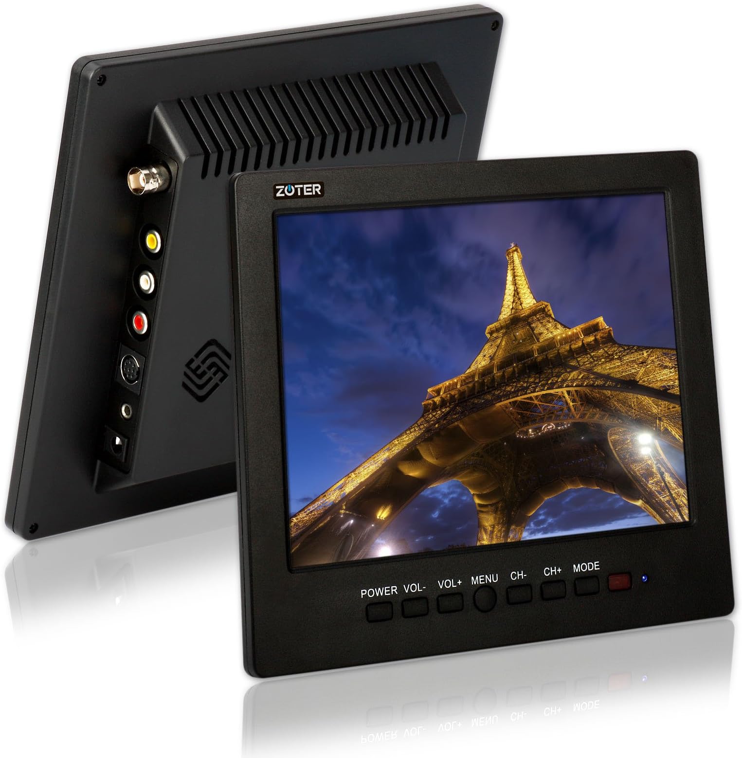 CCTV Monitor, BNC, Speaker, ZOTER 8" inch Portable Audio LCD Mini ...
