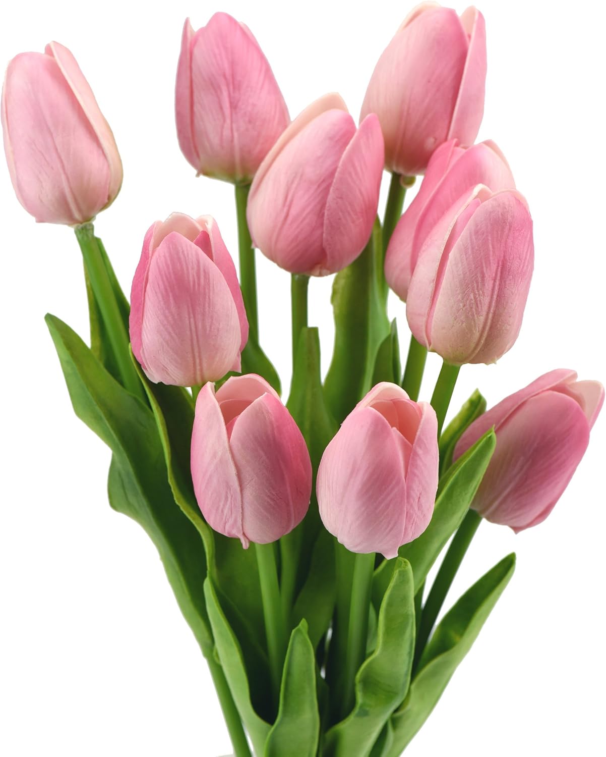 FiveSeasonStuff 10 Stems of Real Touch Tulip Artificial Flowers Bouquet ...