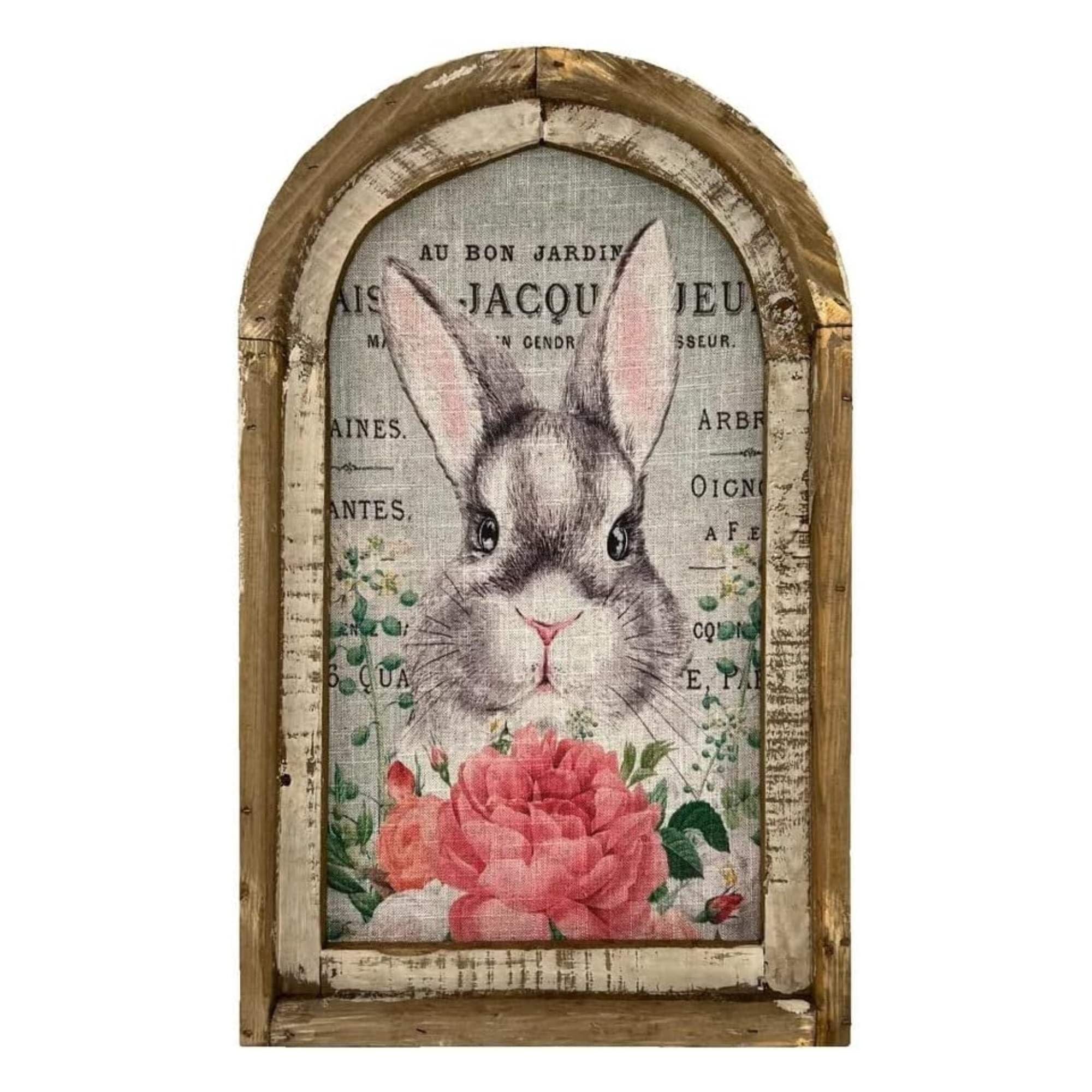 Amazon.com: Marsrut Rustic Wooden Vintage Wall Rabbit Decor | Farmhouse ...