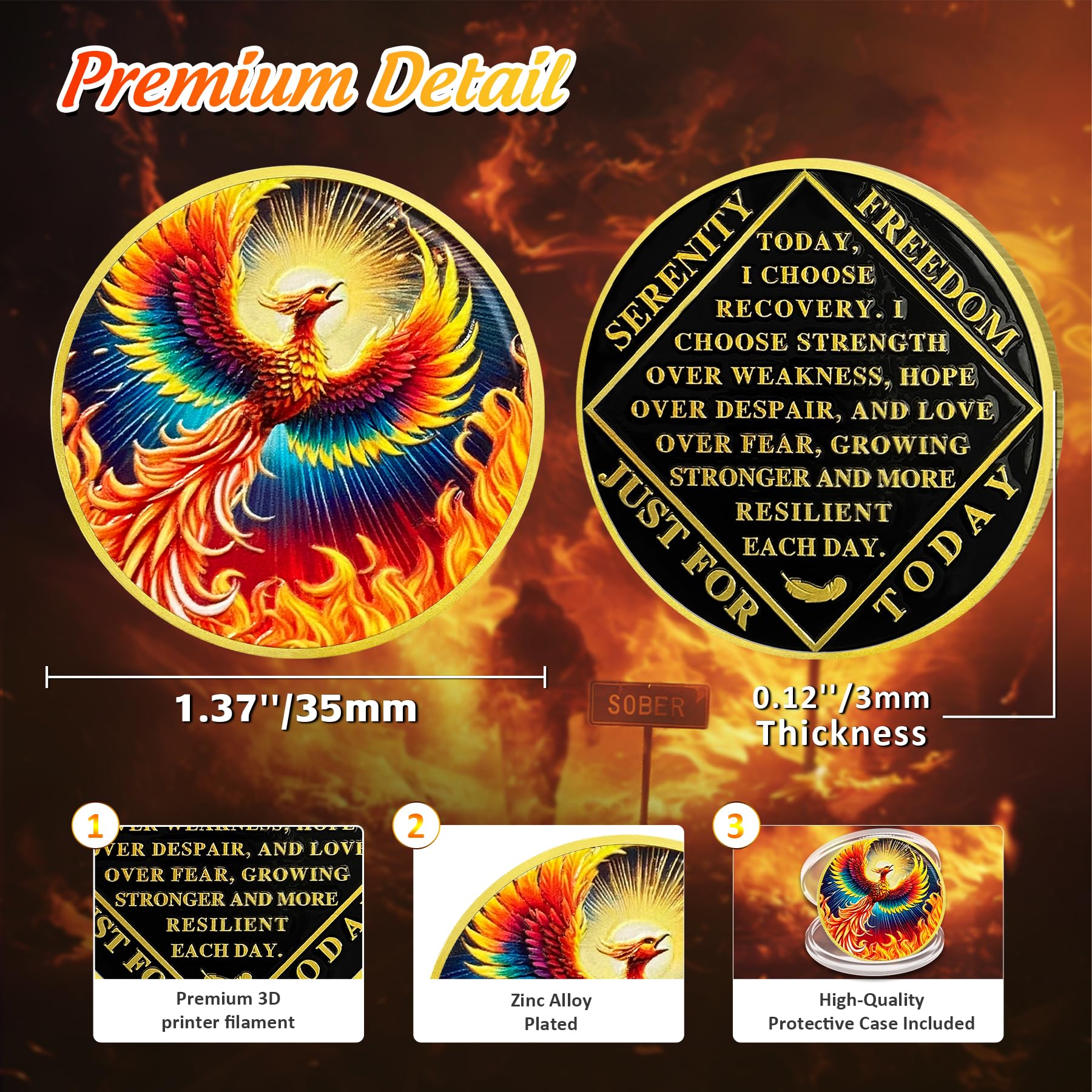 Snapklik.com : Colorful Sunlight Phoenix Na Medallions - Reborn From ...