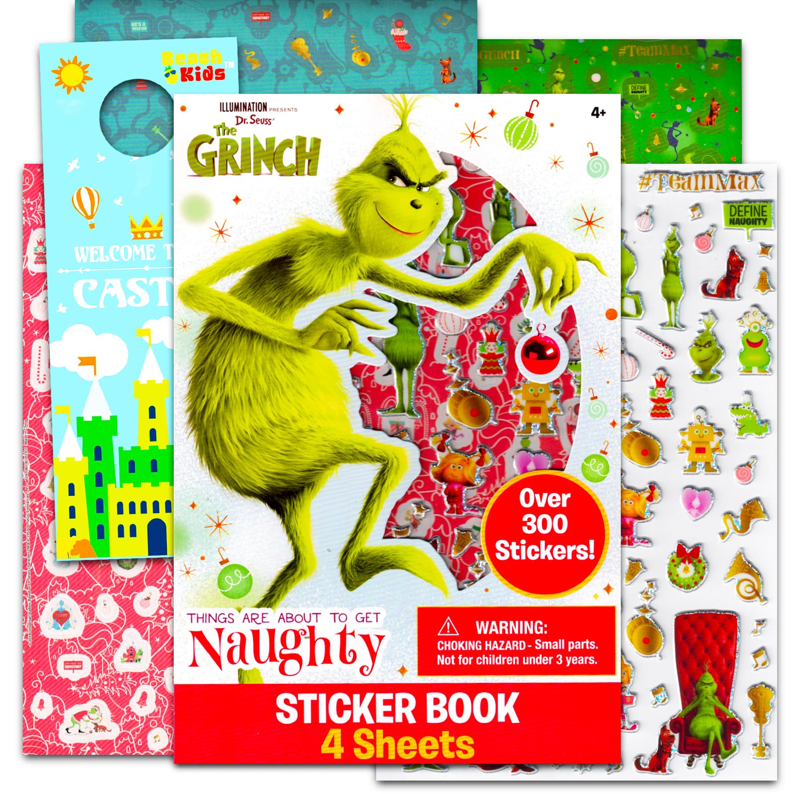 Snapklik.com : Grinch Sticker Book For Kids - Bundle