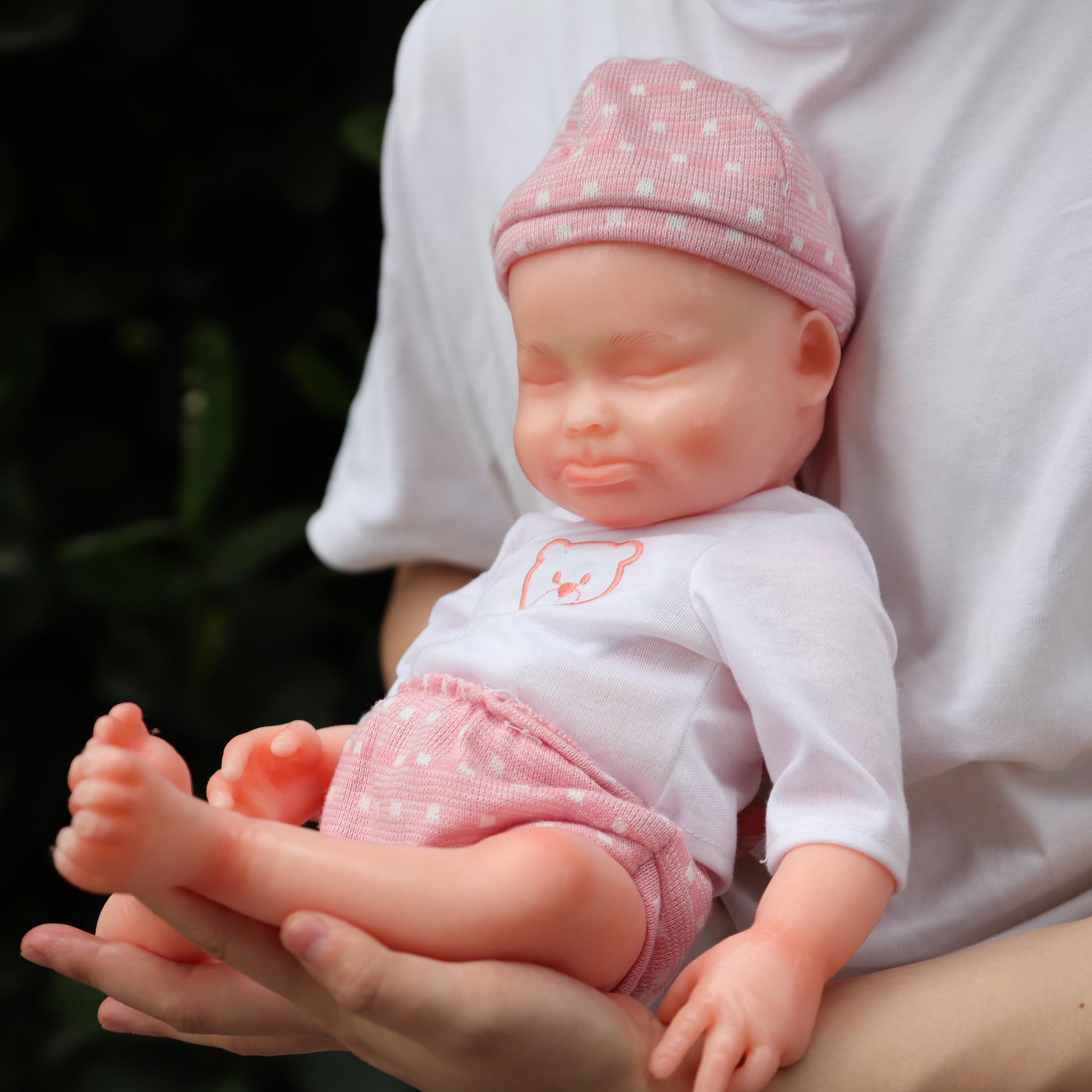 Farious 45CM Realistic Full Silicone Baby Doll,Lifelike Reborn Baby ...