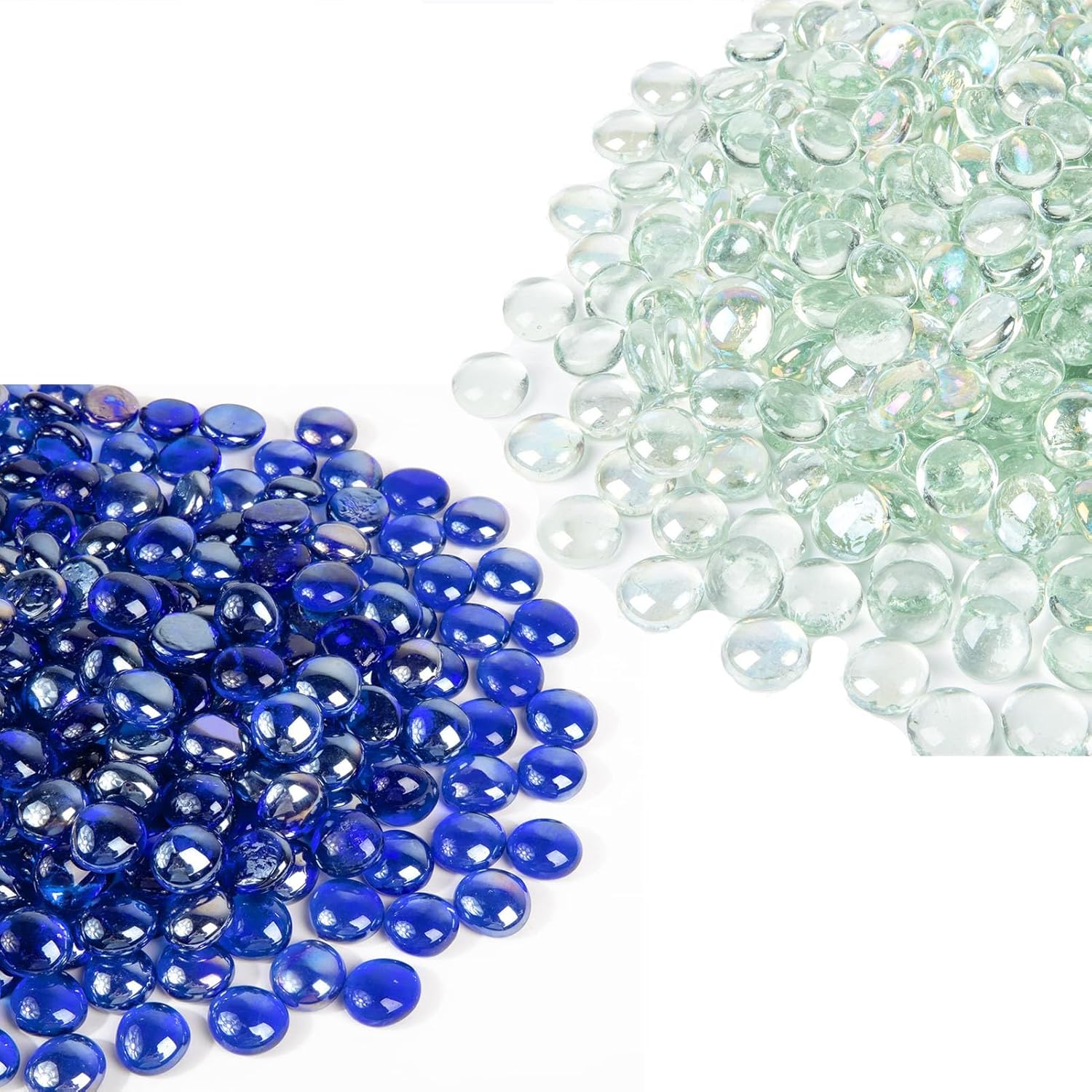 Amazon.com: GASPRO 20LB Cobalt Blue Fire Pit Glass and 10LB Clear Fire ...