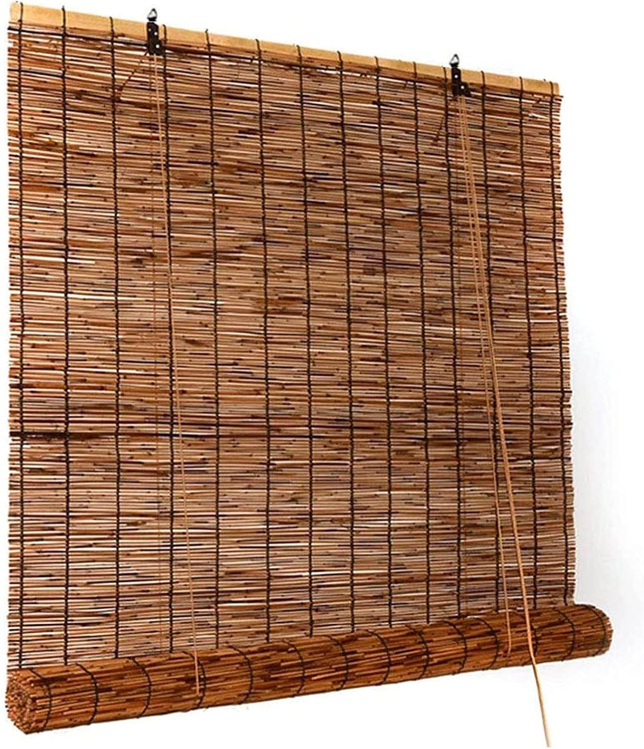 Amazon.com: Roll Up Bamboo Shades Blinds for Patio ★Custom Size★Retro ...