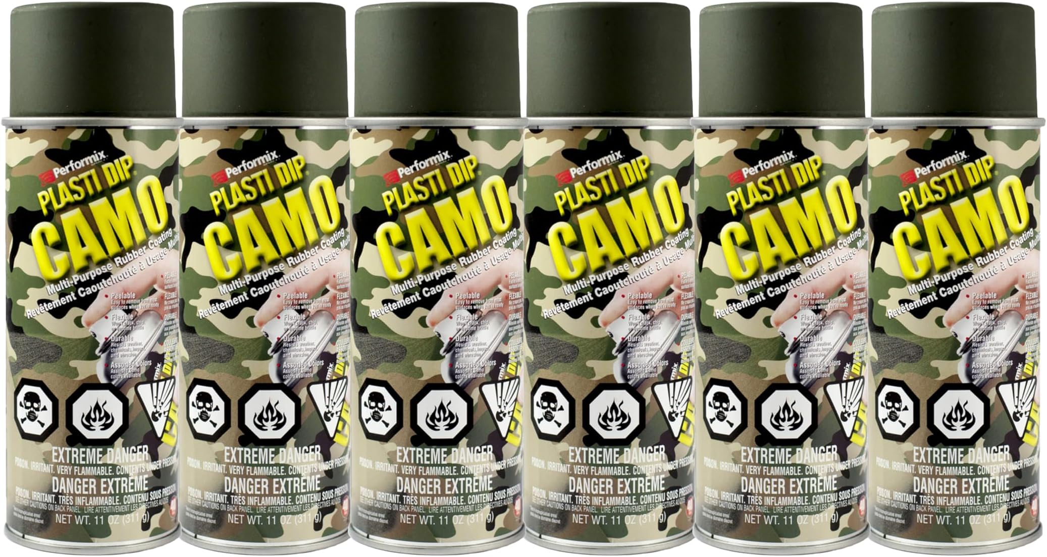 Amazon.com: Plasti Dip Flat/Matte Camo Green Multi-Purpose Rubber ...