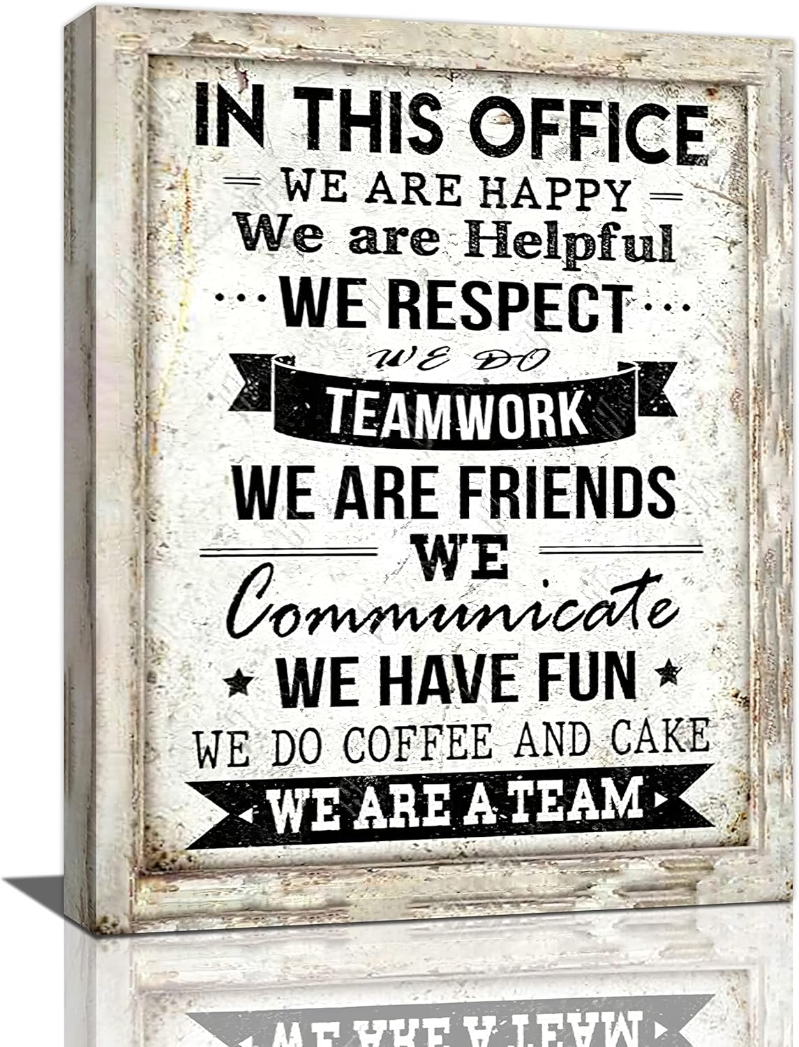 Amazon.com: jerkboo Office Inspirational Wall Art Rustic Decor In This ...