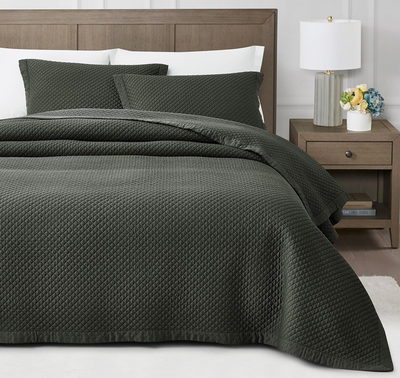 Amazon.com: Sterling Creek 100% Tencel Lyocell Quilt Set King Size ...