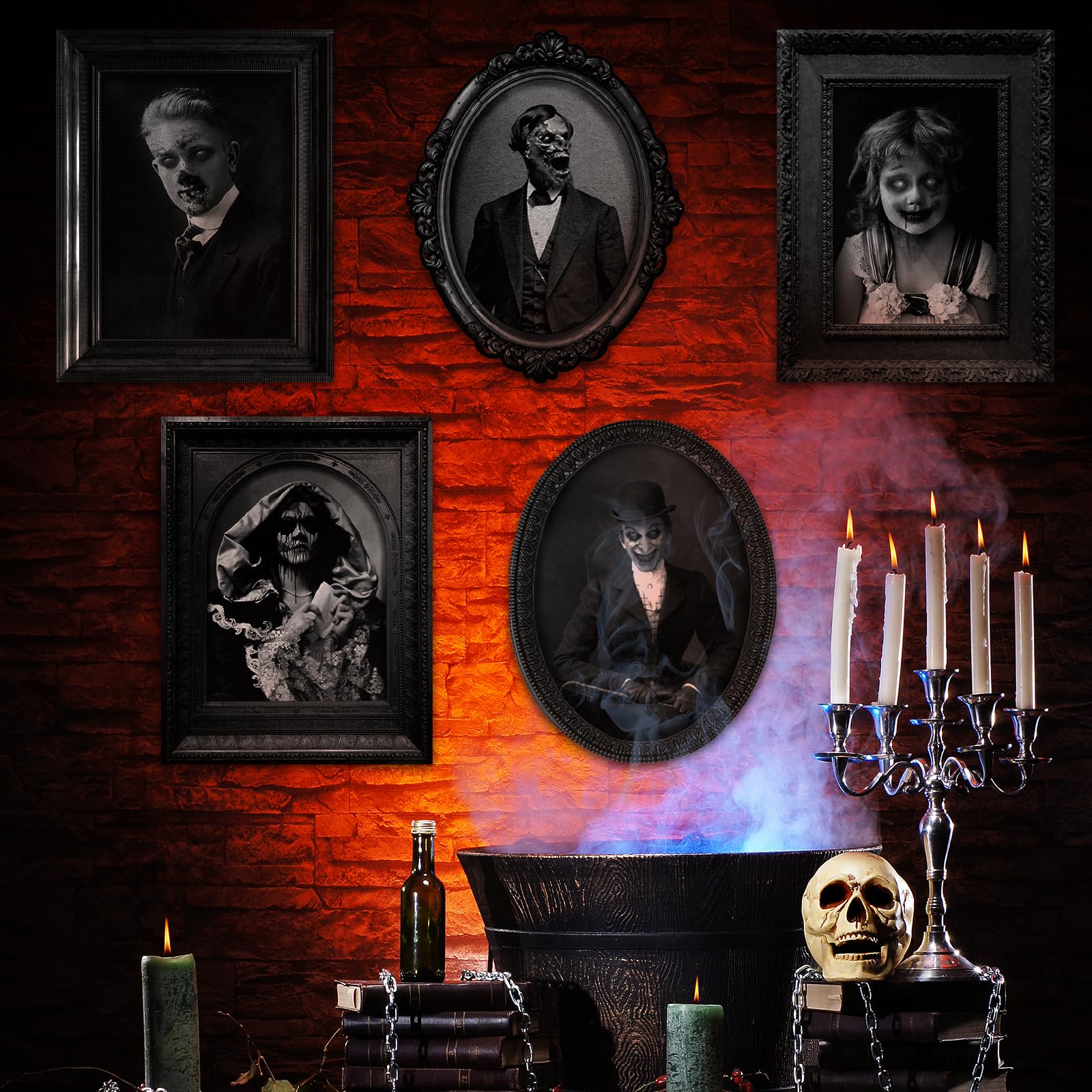 Snapklik.com : 20 PCS Halloween 3D Changing Face Moving Picture Gothic ...