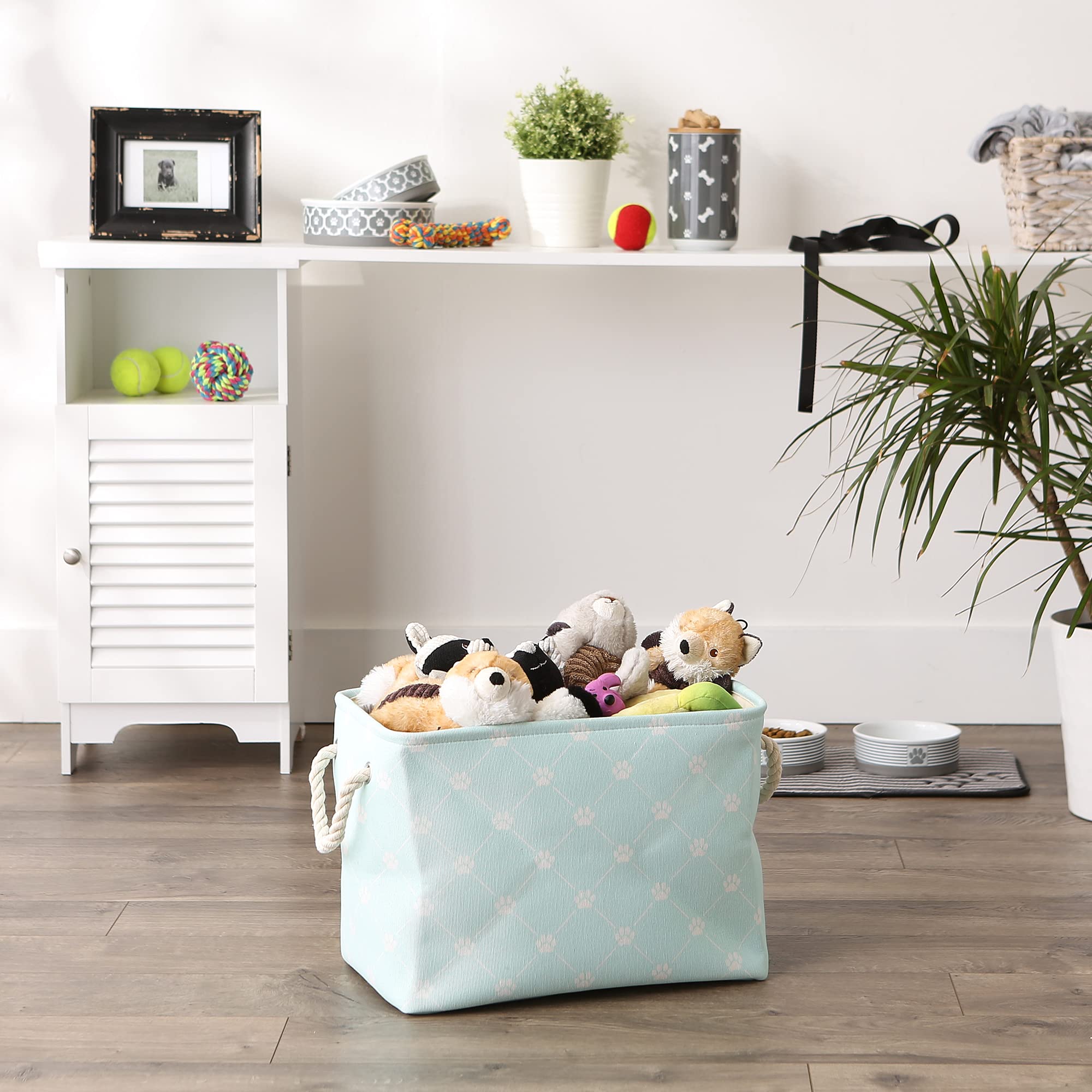 Snapklik.com : Bone Dry Pet Storage Collection Paw And Bone Print