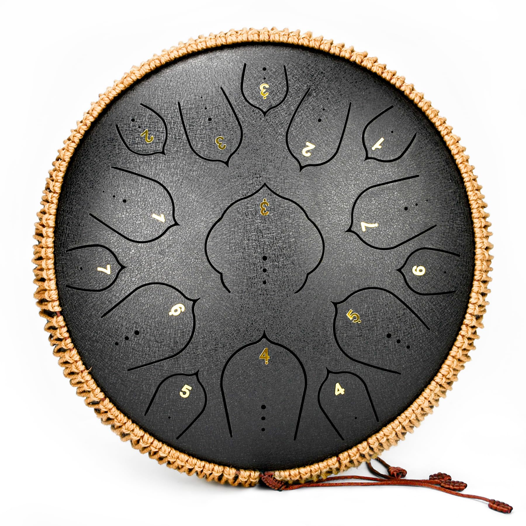 Amazon.com: Steel Tongue Drum - 15 Notes steel drum - 14 Inch Handpan ...