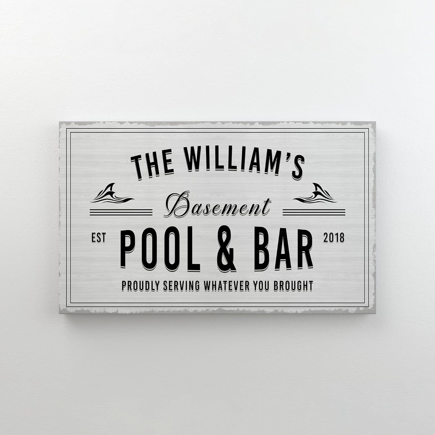 Amazon.com : Personalized Bar Sign, Outdoor Bar - Pool & Bar Sign, Man ...