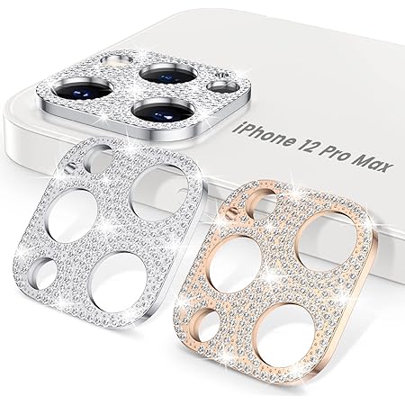 Amazon.com: [2 Pack] Bling Crystal Camera Lens Protector Compatible ...
