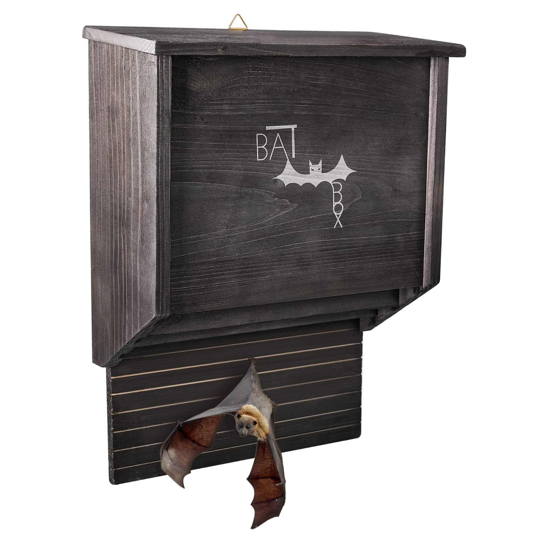 Snapklik.com : Mustry Large 3 Chamber Wooden Bat House For Outdoors ...