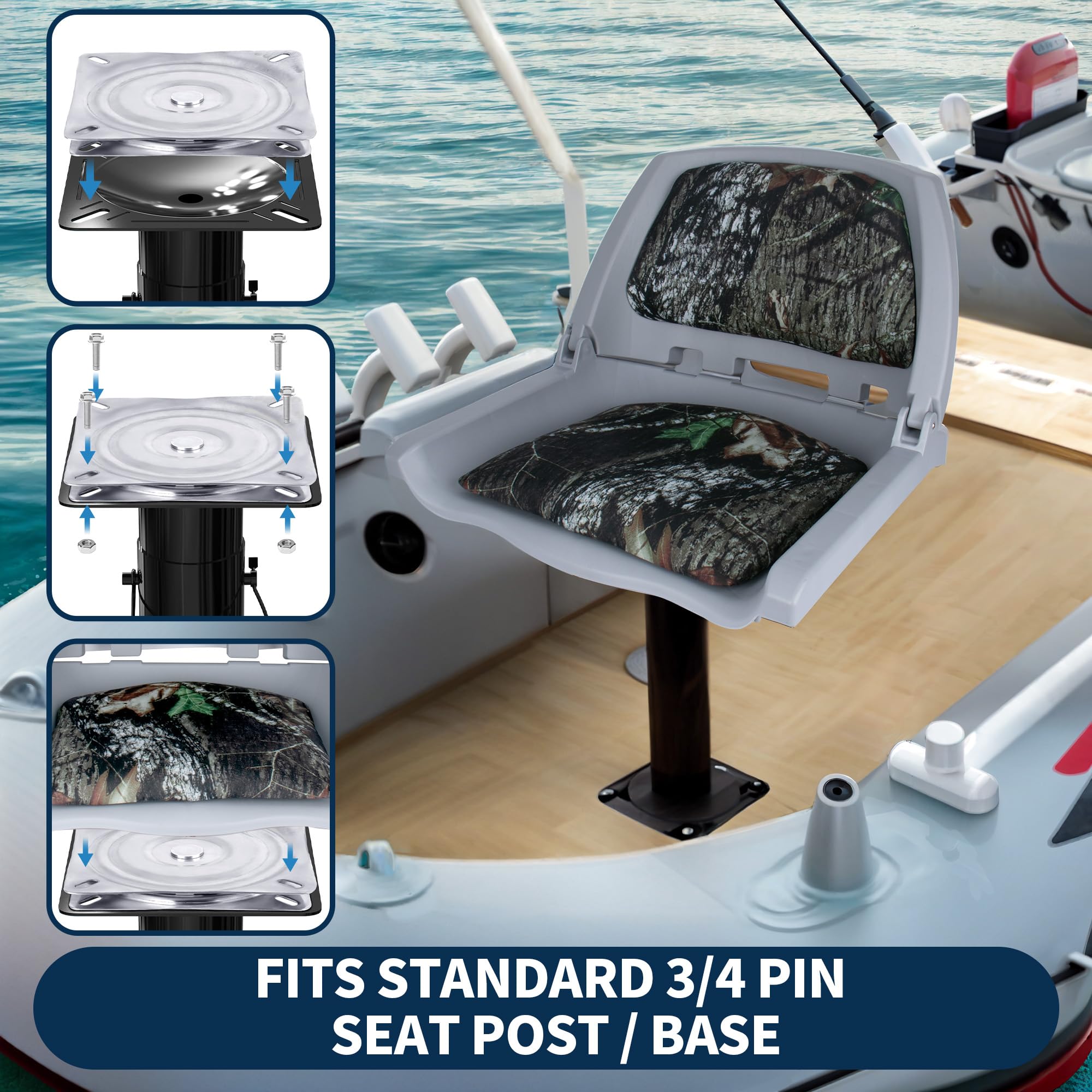 Snapklik.com : Boat Seat Swivel, Stainless Steel Seat Swivel Plate ...
