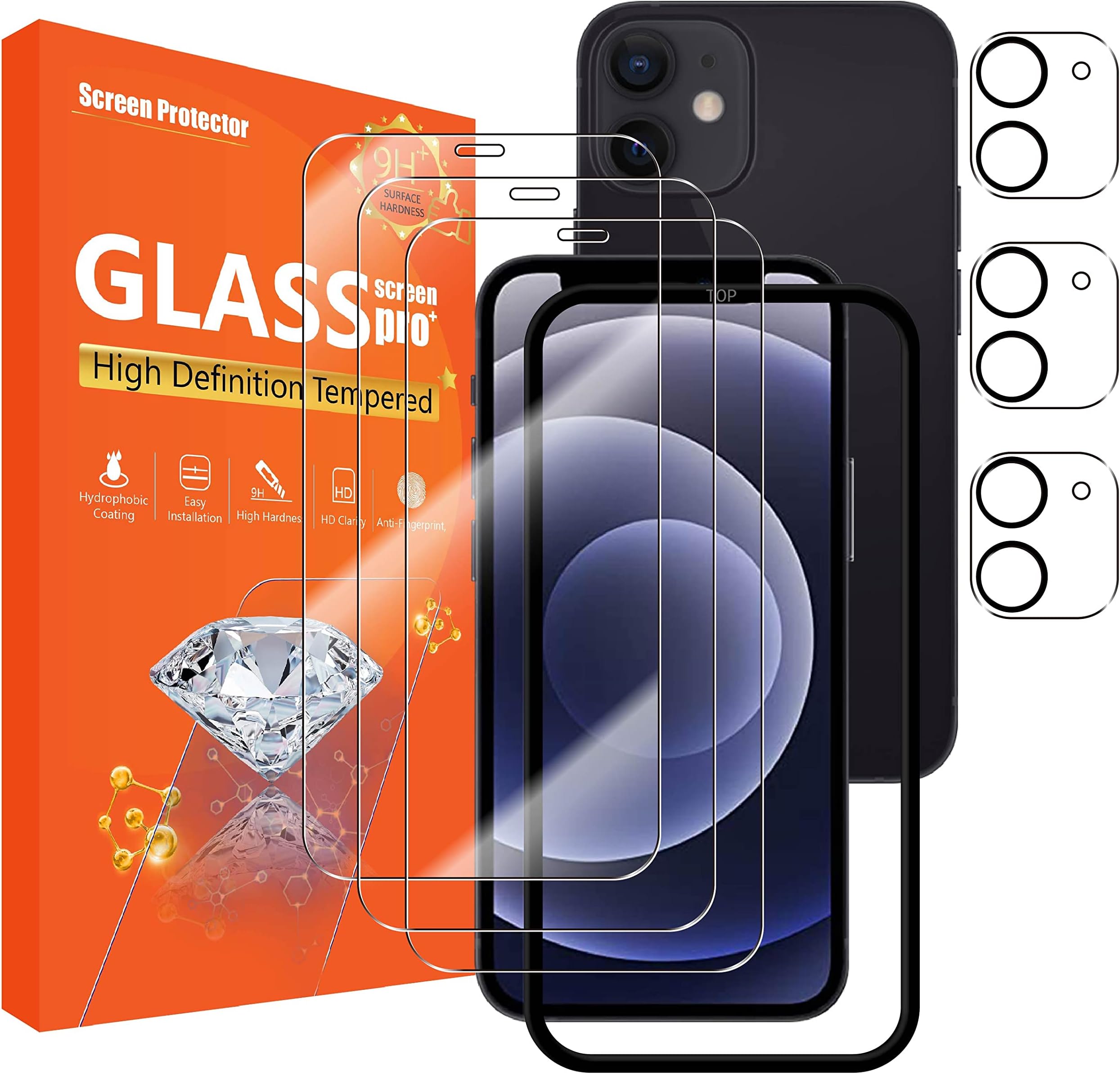 Amazon.com: ZAGG InvisibleShield Glass Elite VisionGuard+ Screen ...