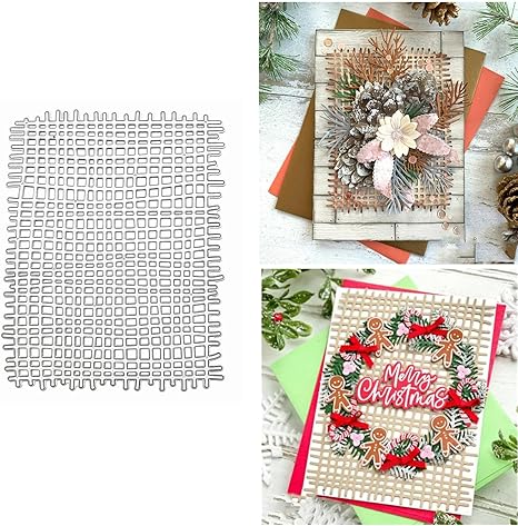 Amazon.com: Fish Net Background Metal Die Cuts,Burlap Texture Frame ...