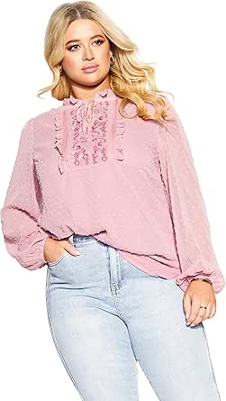 City Chic Women's Plus Size Tayla Top at Amazon Women’s Clothing store