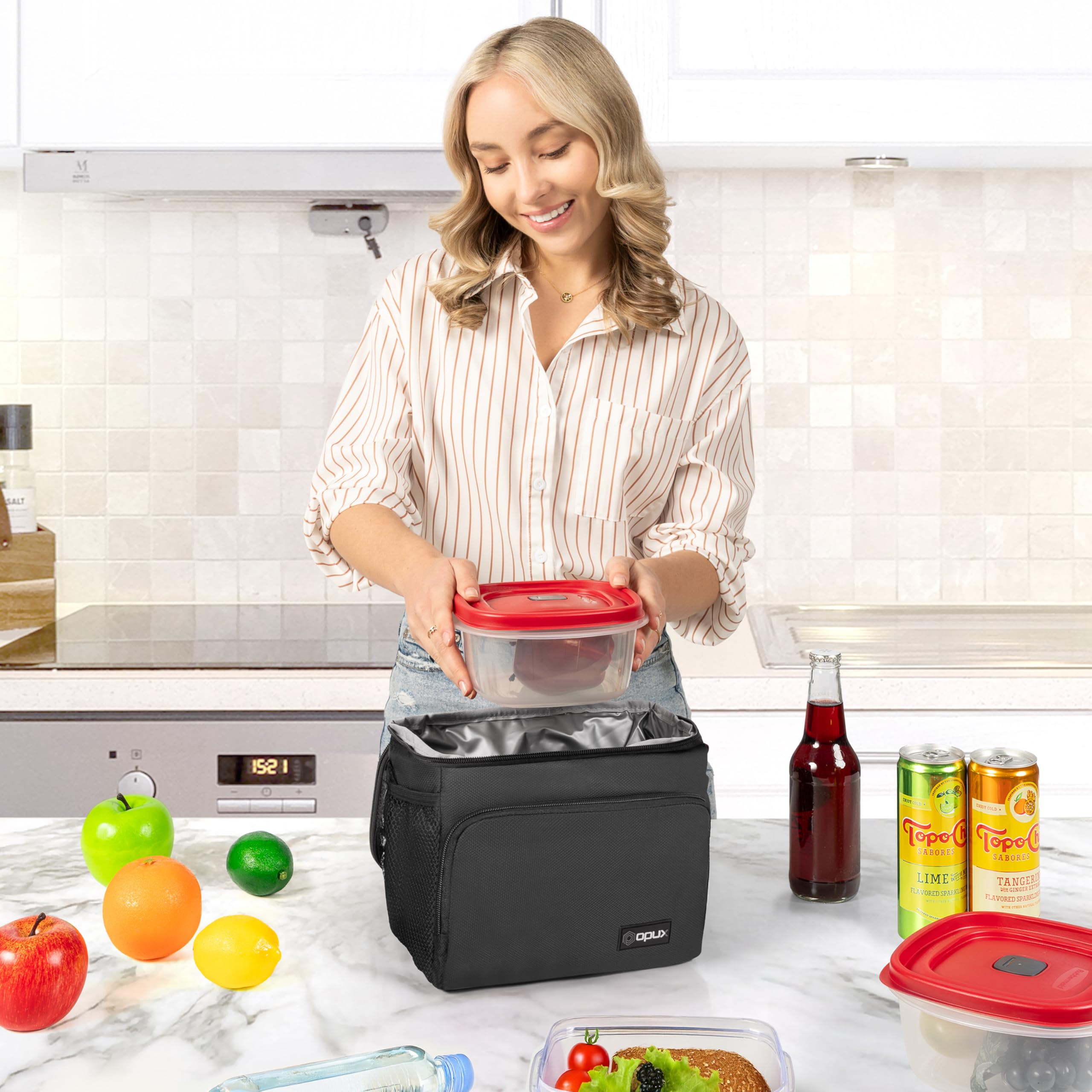 Snapklik.com : Opux Insulated Lunch Bag For Men Women, Soft Lunch Box ...