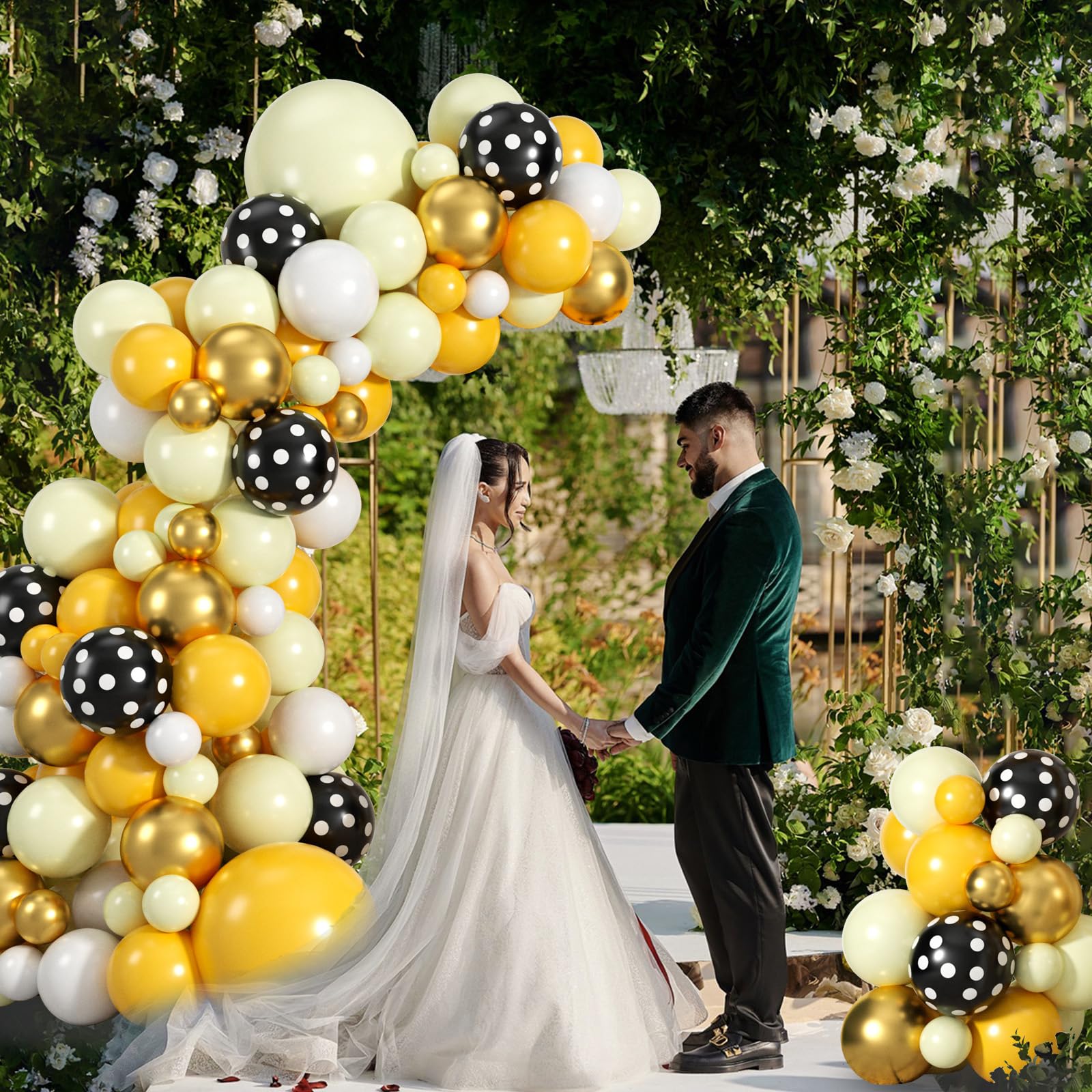 Snapklik.com : Bee Balloons Arch Garland Kit, Black Yellow White ...