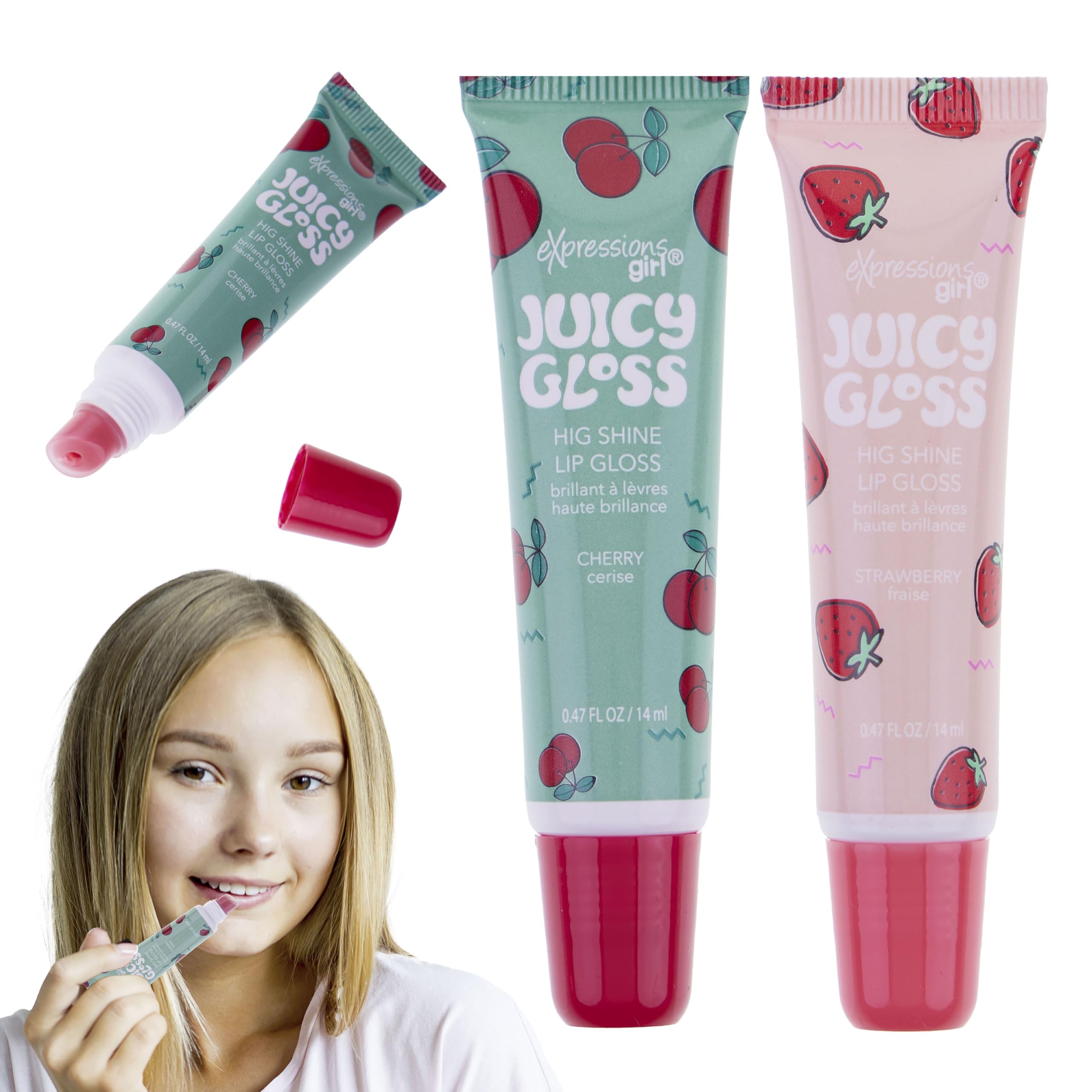 Amazon.com : EXPRESSIONS 2pc Juicy Gloss Set - High Shine, Fruit ...