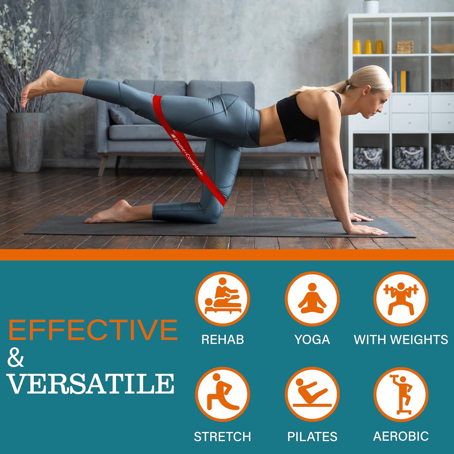 Home-Complete 4 Resistance Exercise Loop Bands – BigaMart