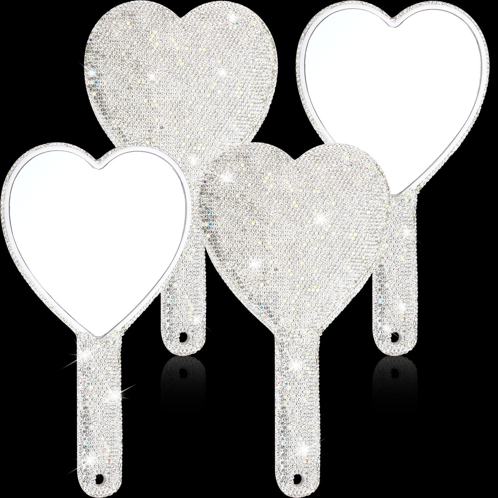 Amazon.com - TISHAA Bling Rhinestone Adorable Heart Dazzling Handheld ...