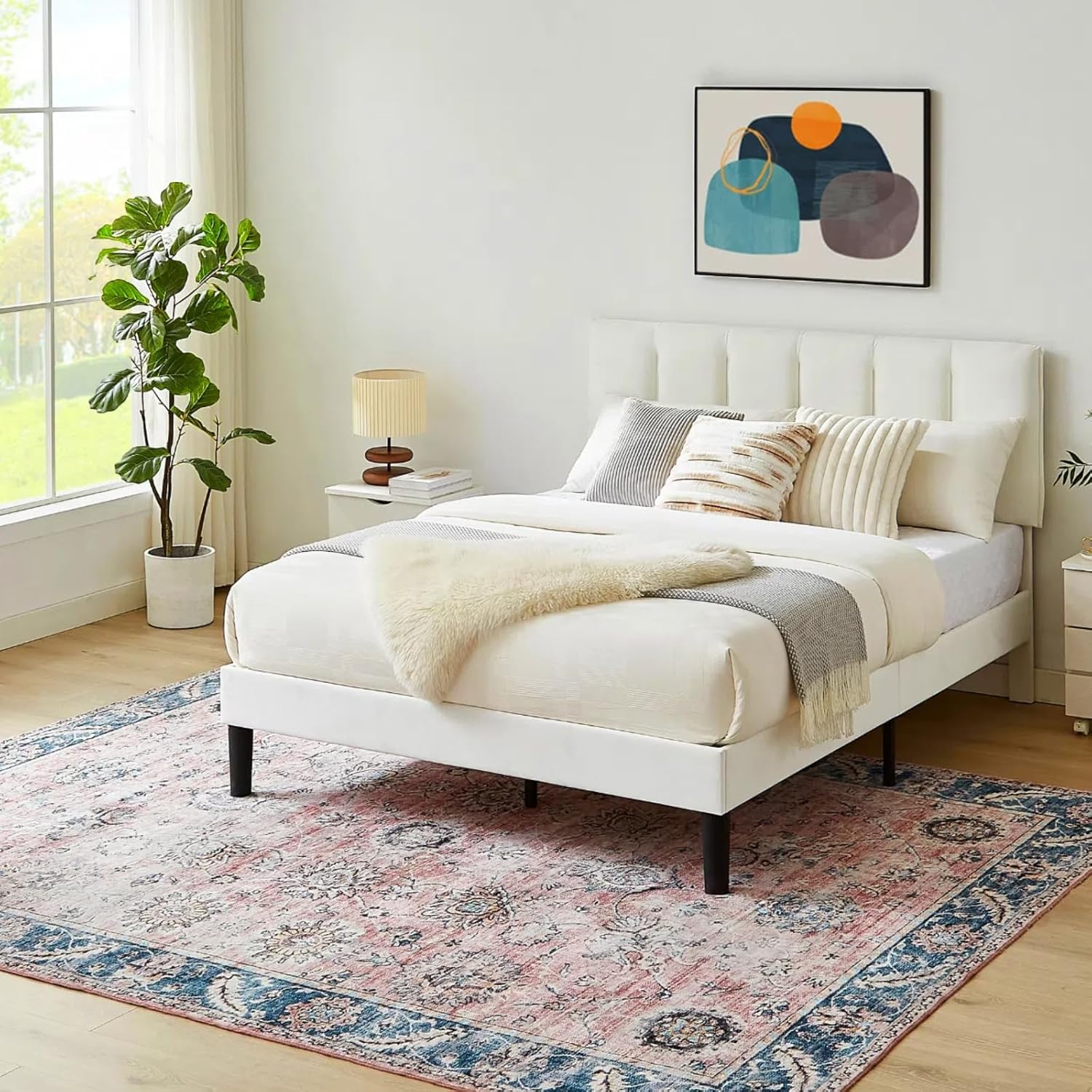 Amazon.com: Floralux 3' x 5 ' Washable Area Rug, Rug for Bedroom ...