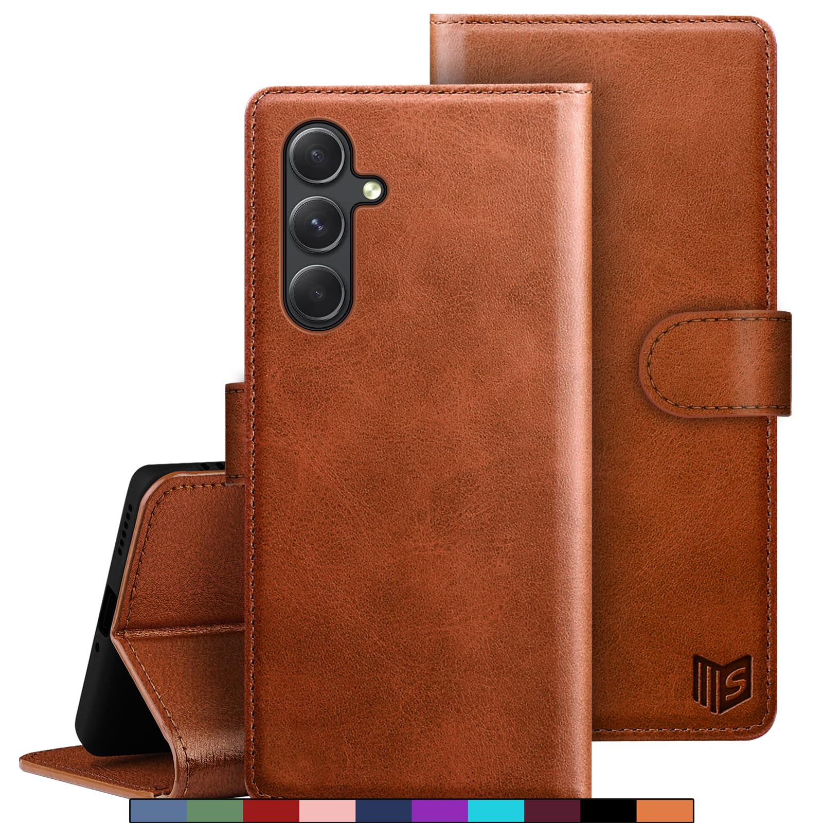 SUANPOT for Samsung Galaxy A05/A05S case with [Credit Card Holder][RFID ...