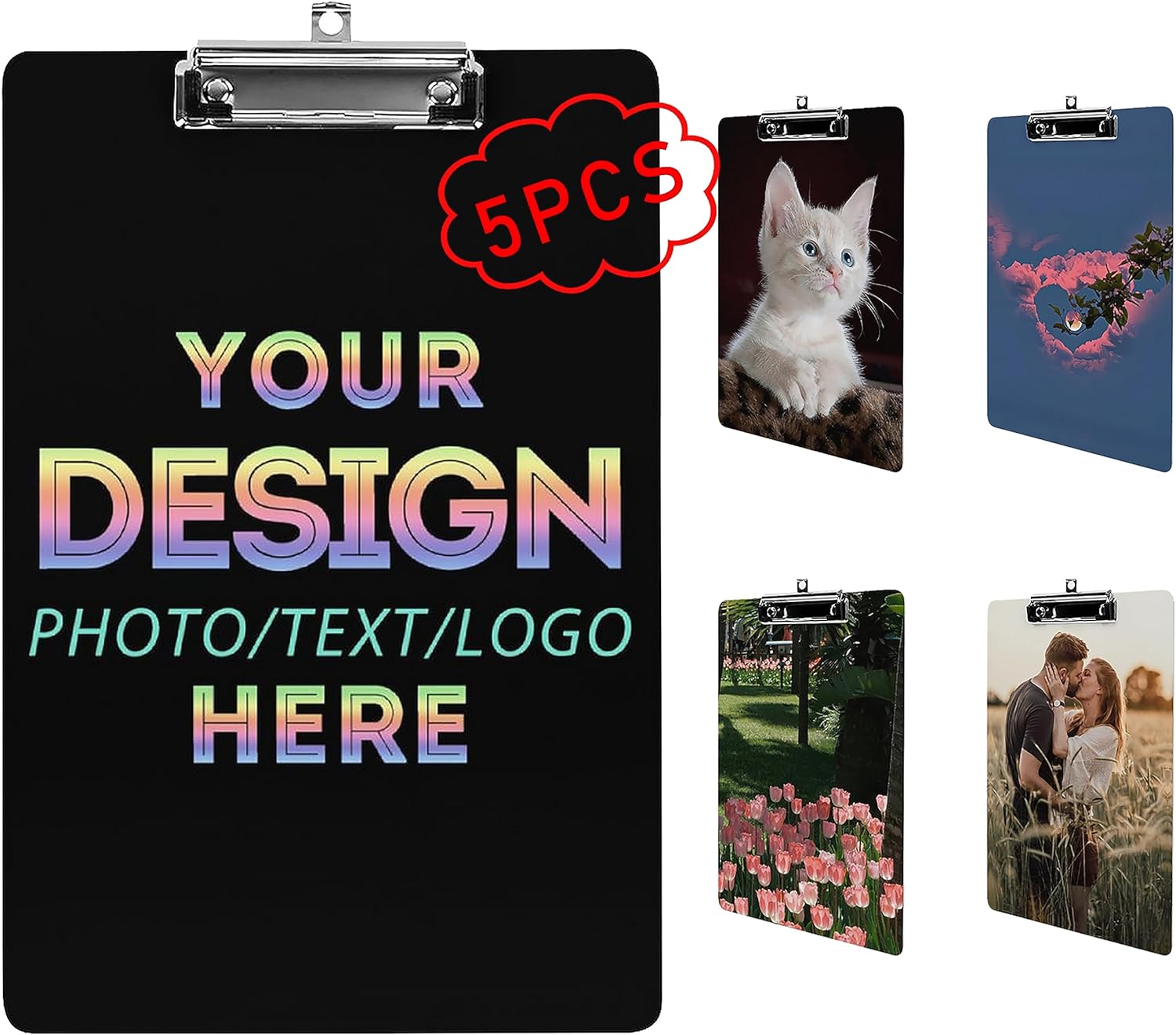 Amazon.com : Custom Clipboard Personalized Design Photo Name Text ...