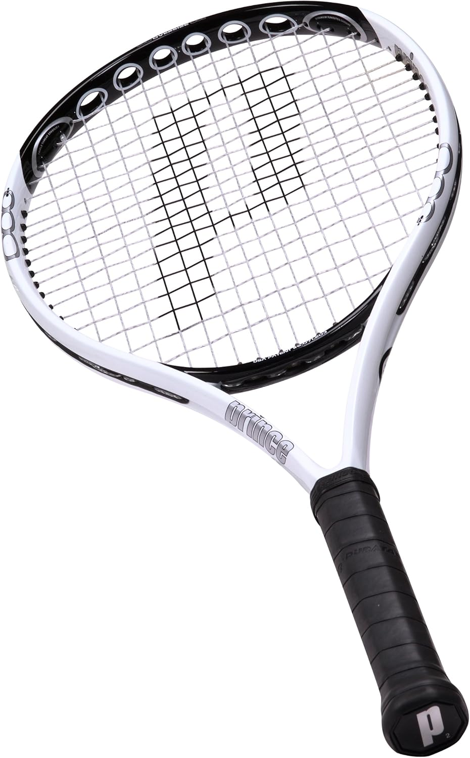 Amazon.com : Prince O3 Hybrid Spectrum Oversized Tennis Racquet -Strung ...