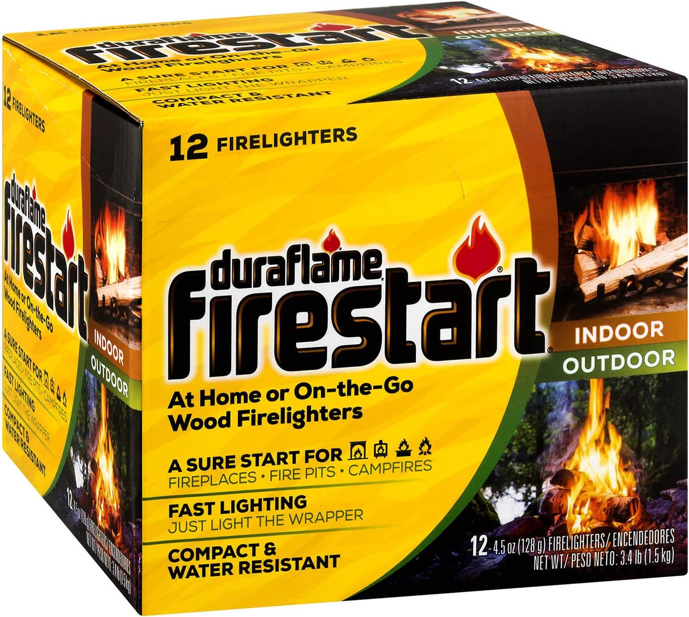 Amazon.com : Pine Mountain Traditional 4-Hour Firelogs, Easy Starter ...