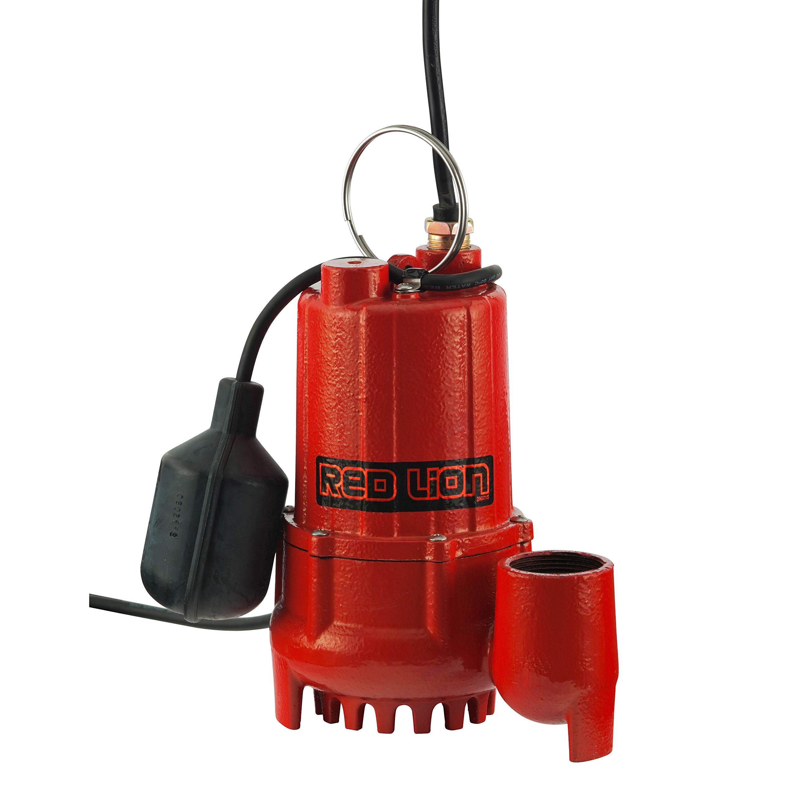Red Lion RL-SC50T 115-Volt, 1/2 HP, 4300 GPH Cast Iron Sump Pump with ...