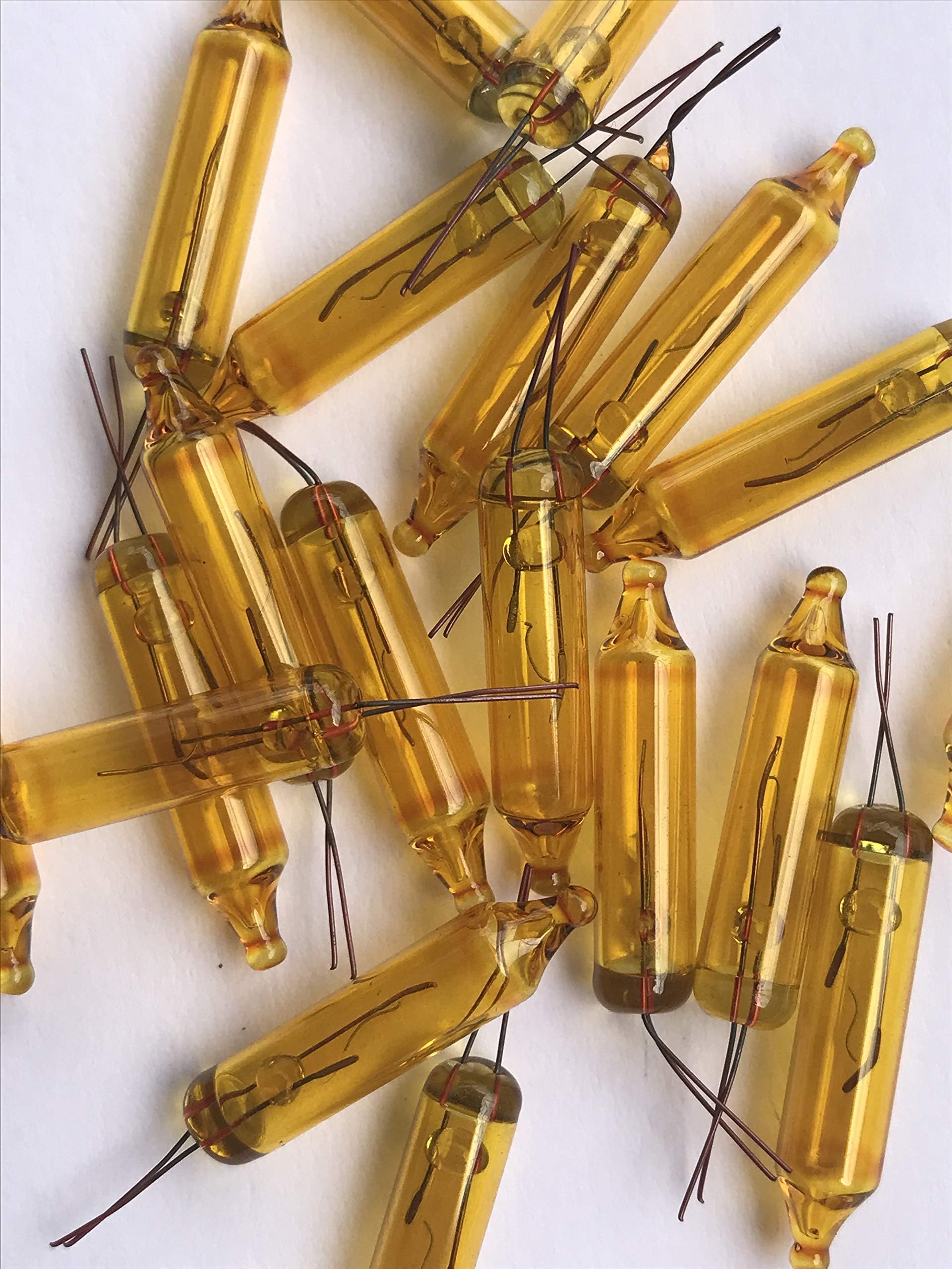 Prestige Glass Art 100 Clear Replacement Mini Light Bulbs - 6 Volts ...