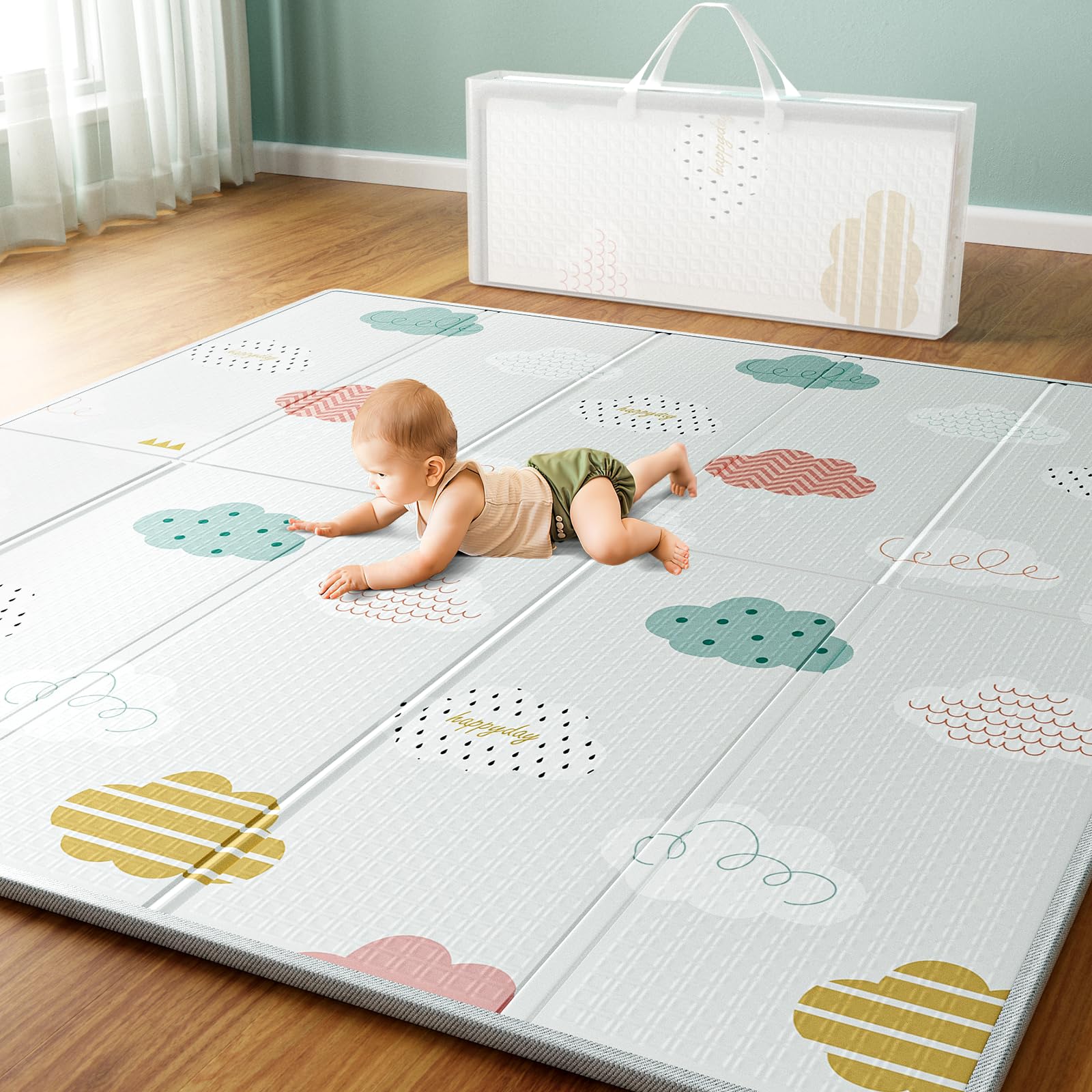 Uanlauo Children's Play Mat, Waterproof Folding Mat for Children, XPE ...