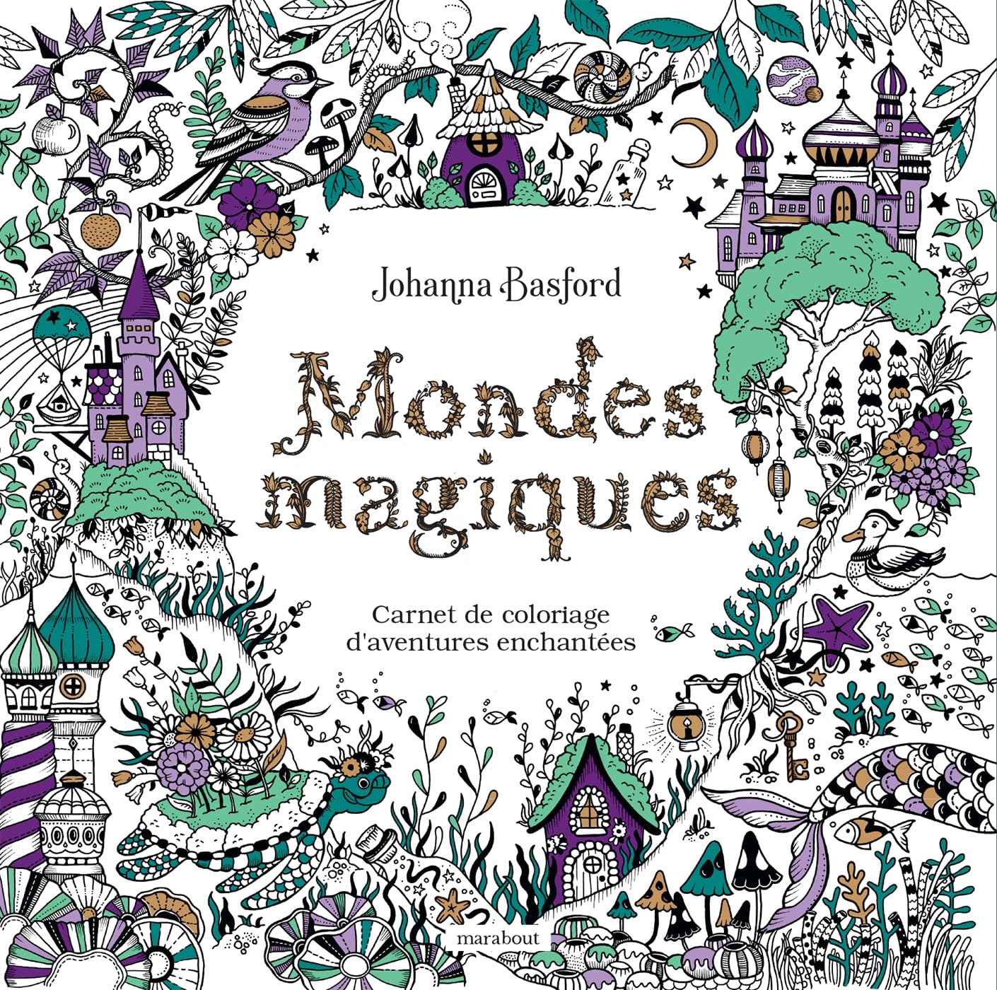 Mondes magiques: Carnet de coloriage d'aventures enchantées : Basford ...