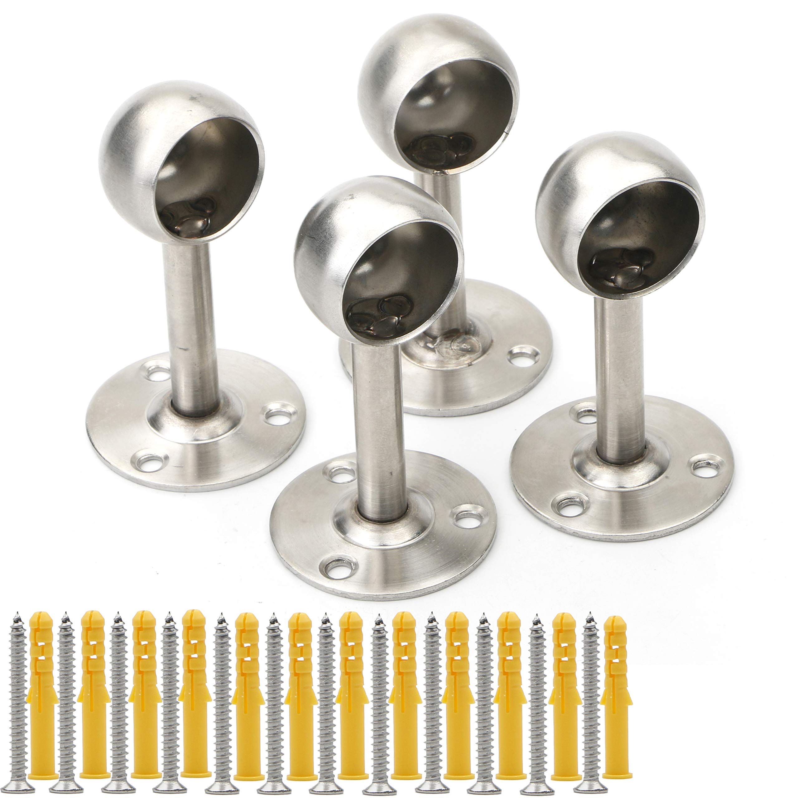 Amazon.com: Pxyelec Stainless Steel Wardrobe Pipe, Closet Lever Rail ...