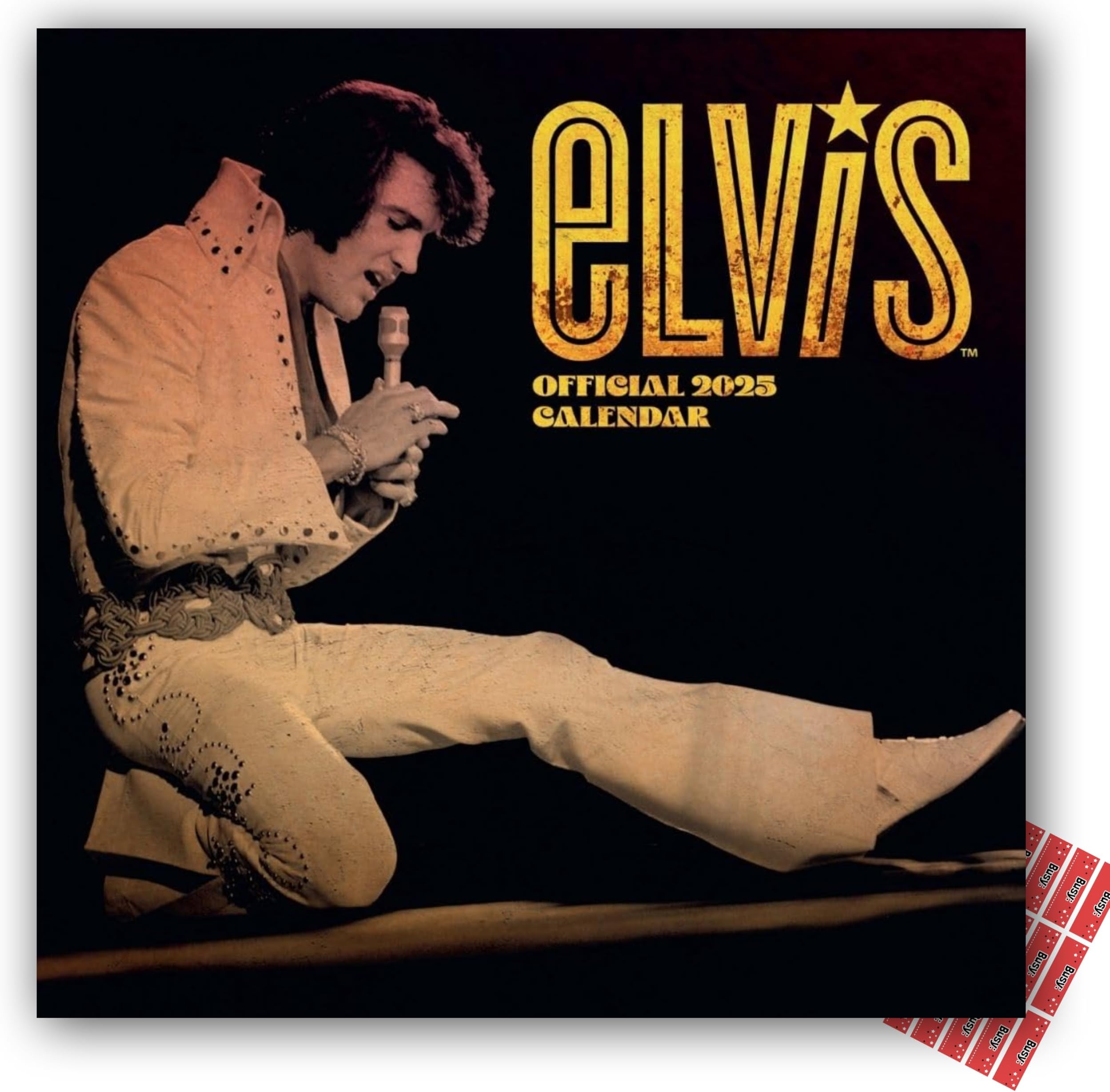 Elvis Presley Calendar 2025 Square Wall Calendar Elvis Gift Present ...