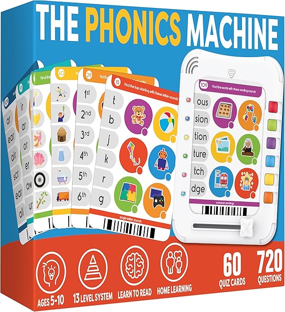 Amazon.com: Phonics Machine Learning Pad - Electronic Reading Game for ...