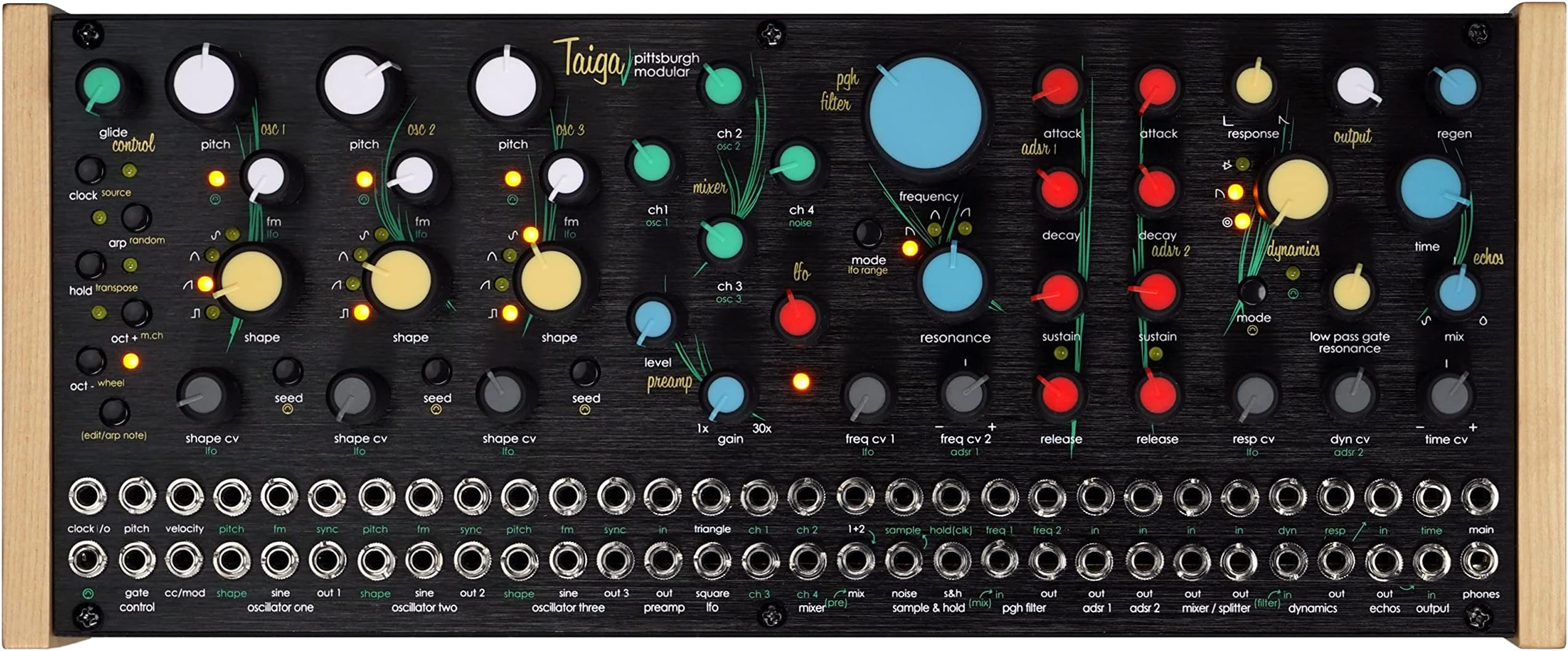Amazon.com: Pittsburgh Modular Taiga Keyboard Semi-modular Analog Synthesizer : Musical Instruments