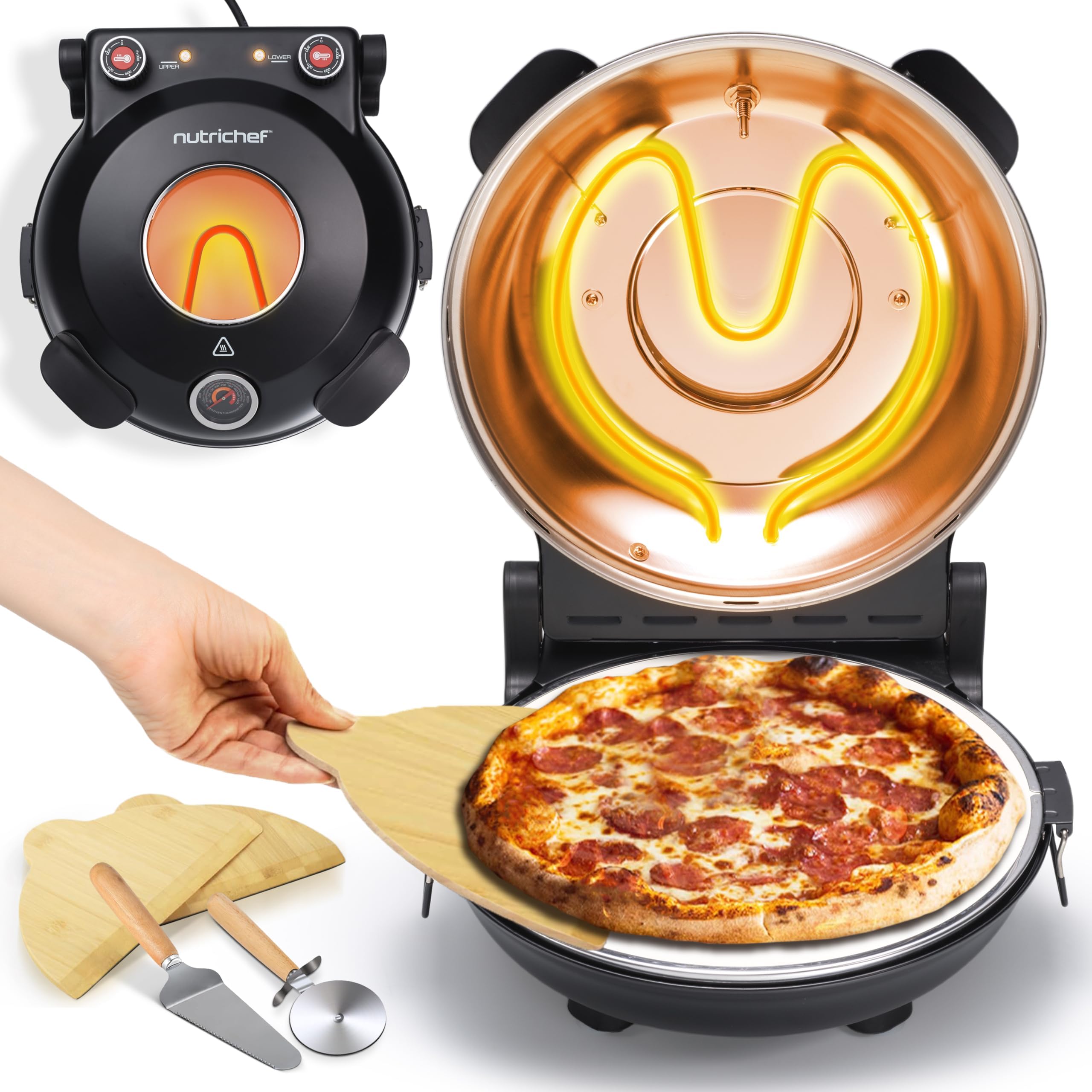 Amazon.com: PIEZANO Crispy Crust Pizza Oven by Granitestone – 12 Inch ...