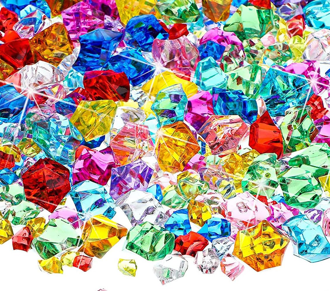Promote Trader 100 Pcs 23 mm, Acrylic Diamond Gems Plastic Jewels Large ...
