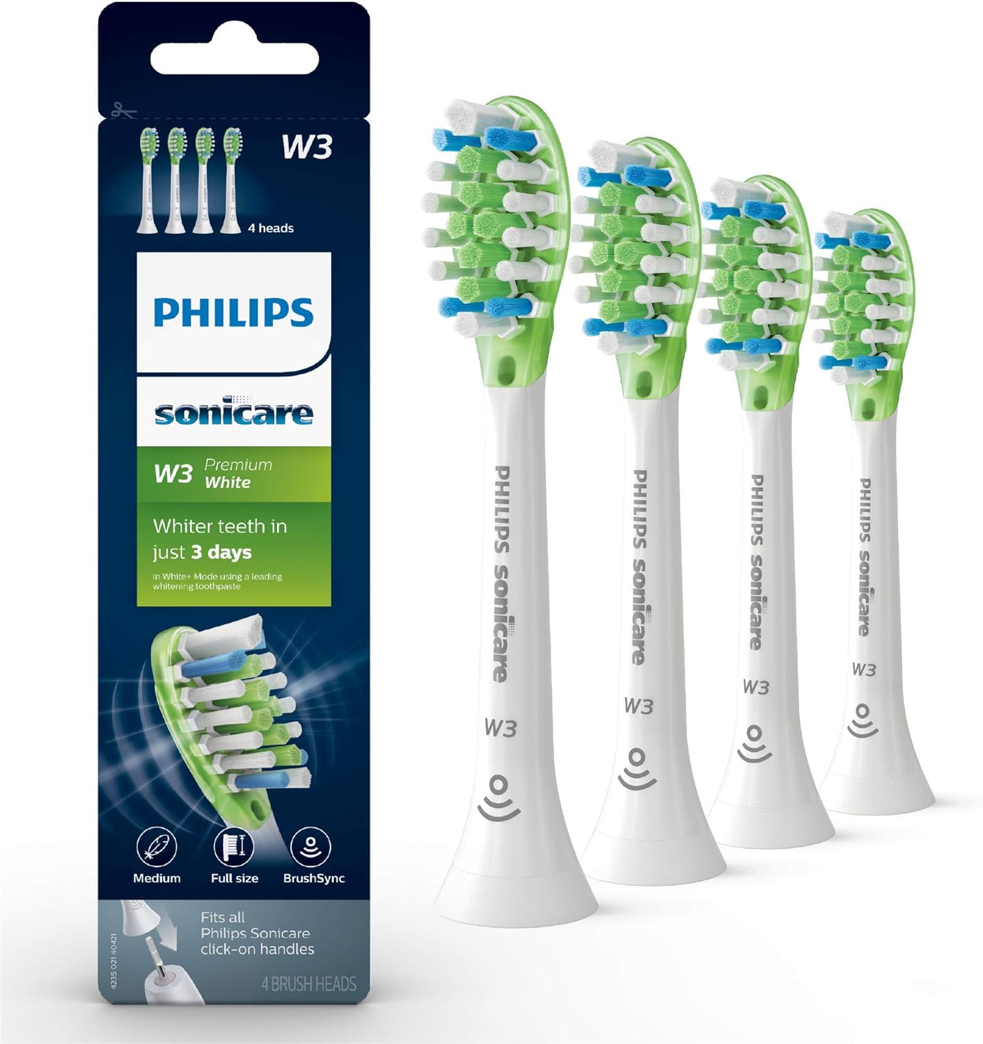 Amazon.com: Philips Sonicare Genuine W3 Premium White Replacement ...