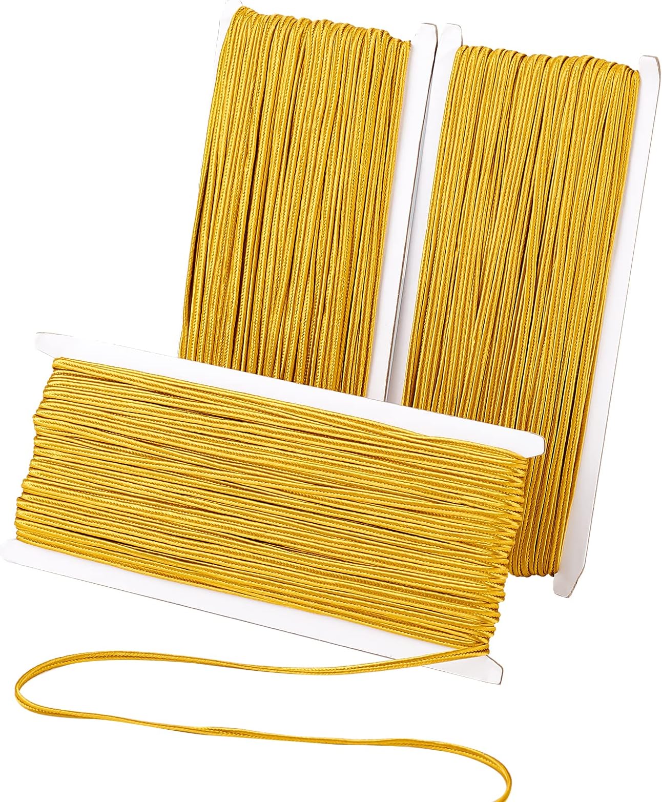 Amazon.com: 3mm Gold Satin Finished Braided Nylon Cord Sold per 32foot