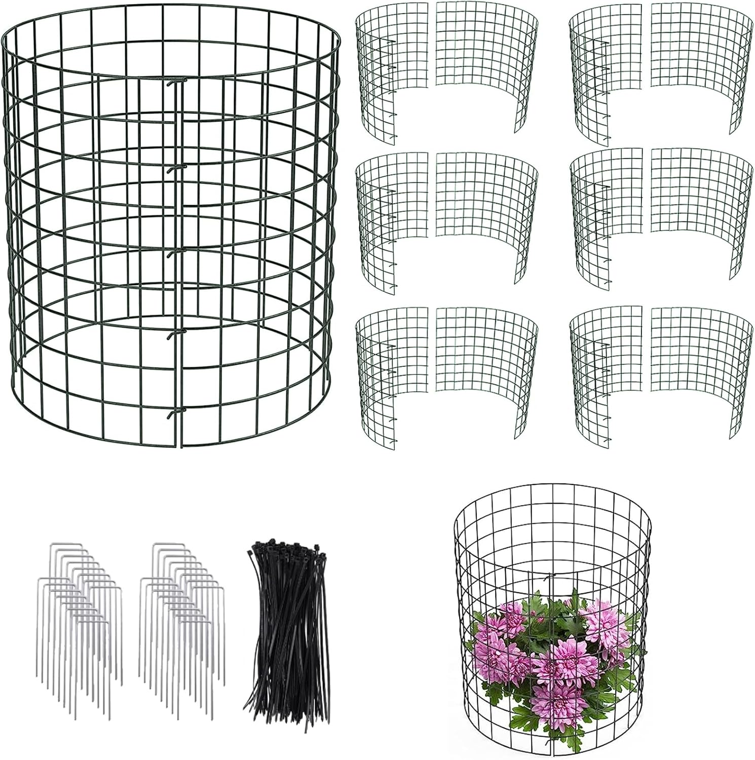 Amazon.com : Wire Plant Protectors, 6 Pack Small Wire Plant Protectors ...