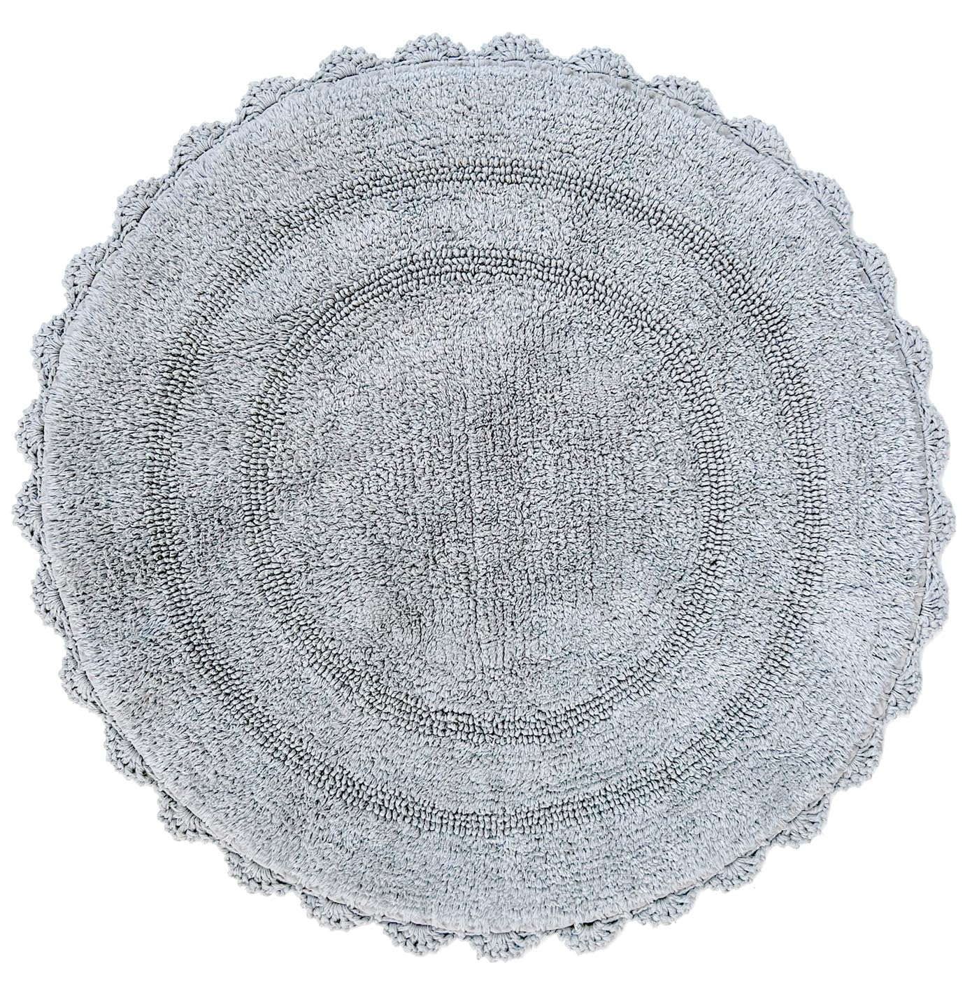 Amazon.com: KEMA 27.5'' Round Bathmat, 100% Cotton Absorbent, Luxury ...