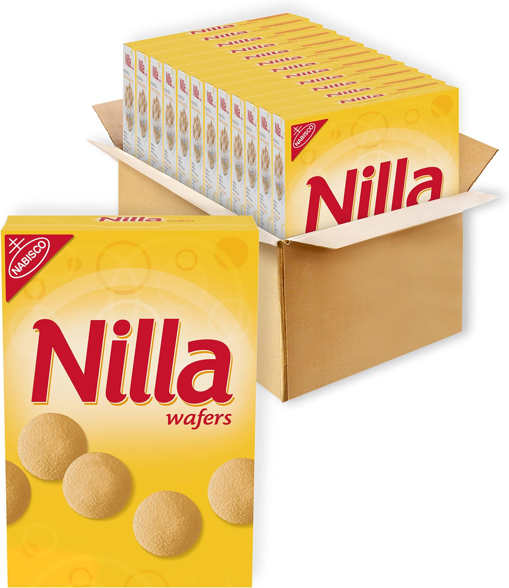 Amazon.com: Nilla Wafers Cookies, Vanilla Wafers, 12 - 11 oz boxes ...